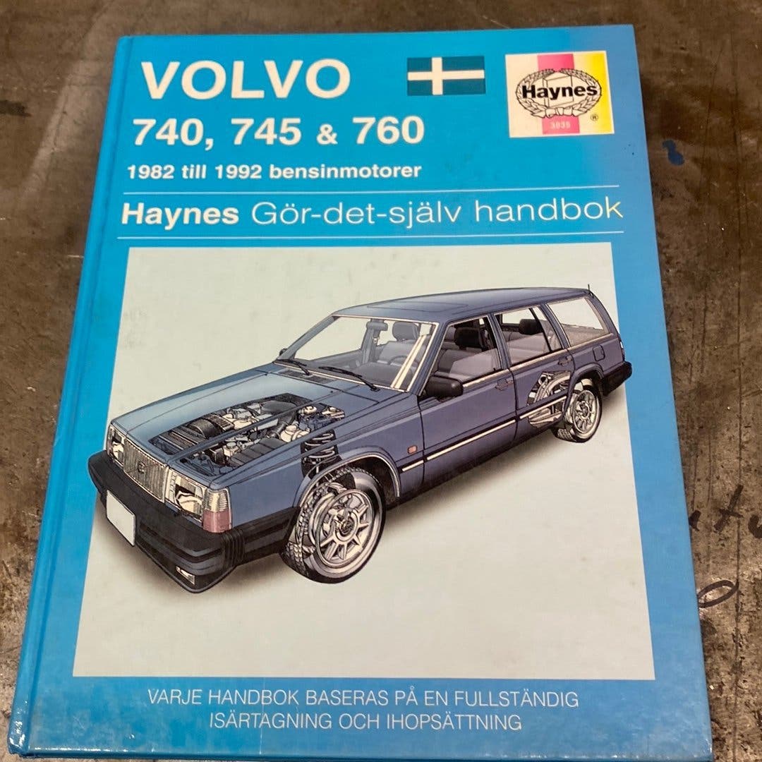 VOLVO 740, 745 & 760 Haynes Gör-det-själv handb.. | Köp på Tradera ...