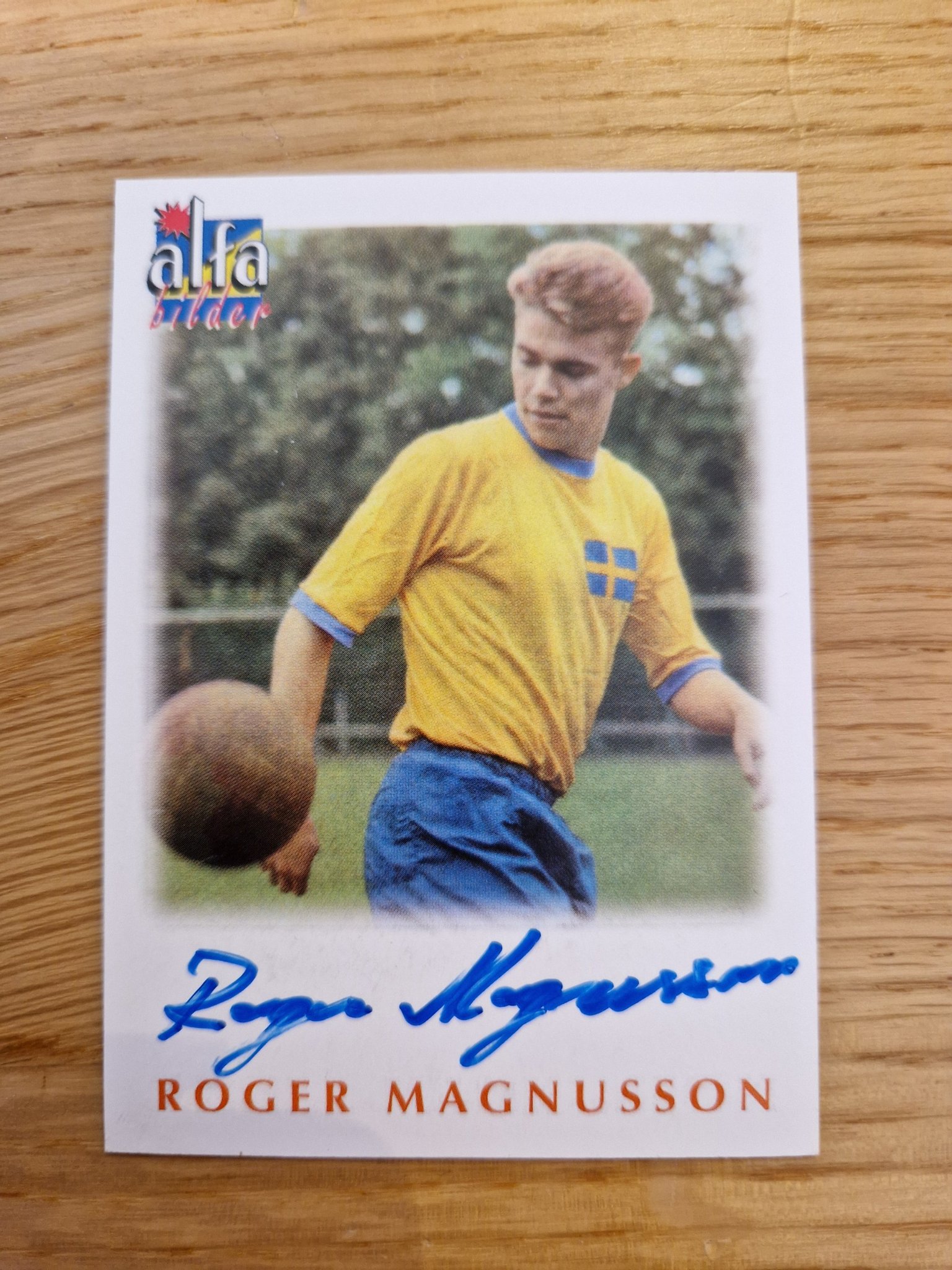Roger Magnusson , Äkta autograf , Alfa bild , F.. | Köp på Tradera ...