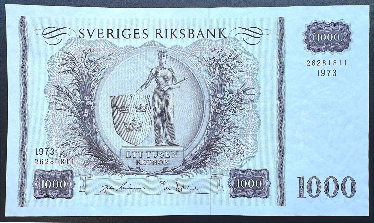 Sveriges riksbank - 1000 kronor 1973 - Sedel me.. | Köp på Tradera ...