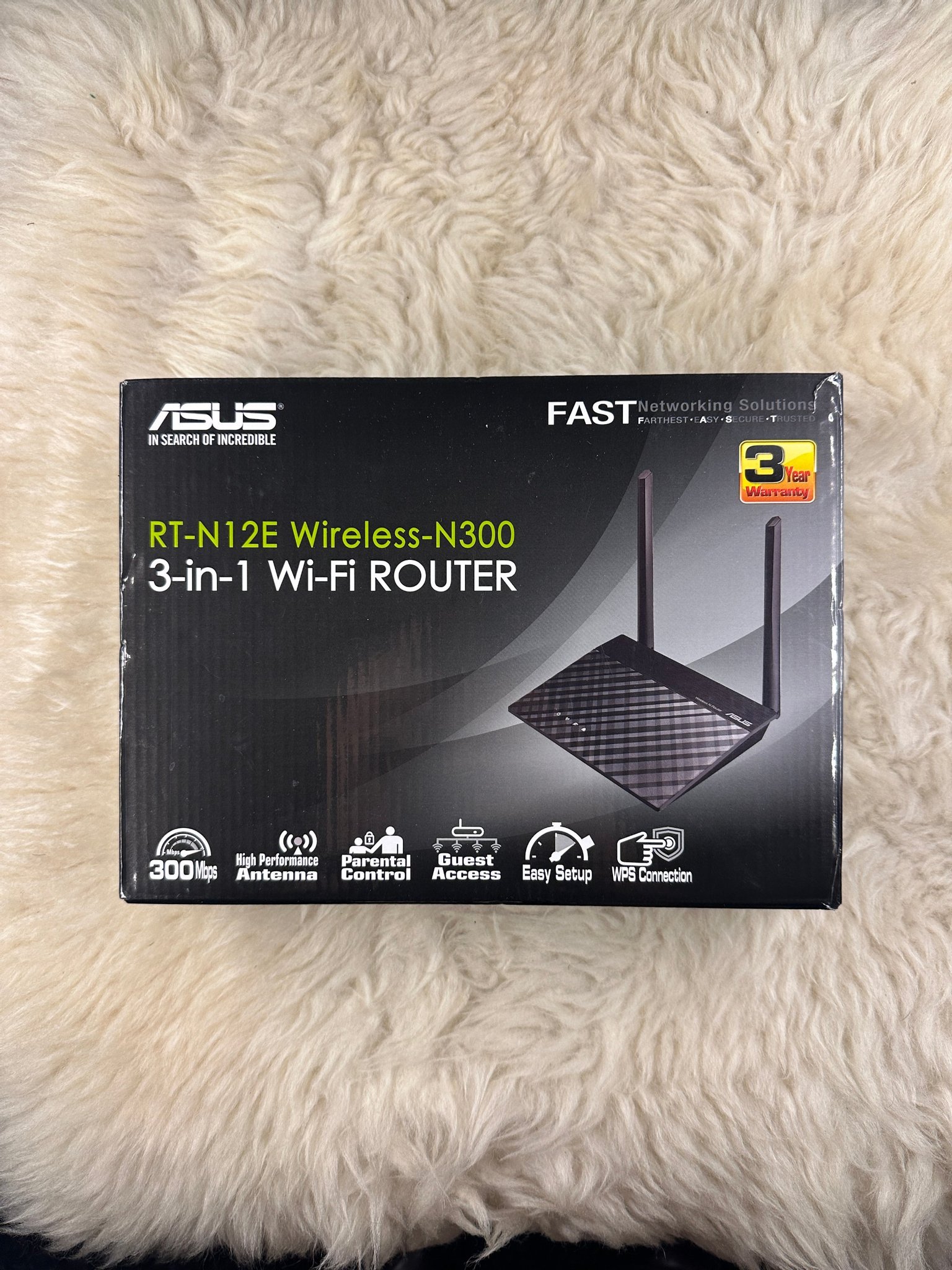 ASUS RT-N12E Wireless-N300 3-in-1 Wi-Fi Router .. | Köp på Tradera ...