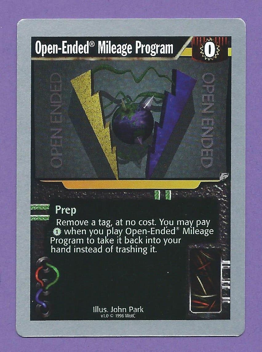 1996 WotC Netrunner v1.0 - Open-Ended Mileage P.. | Köp på Tradera ...