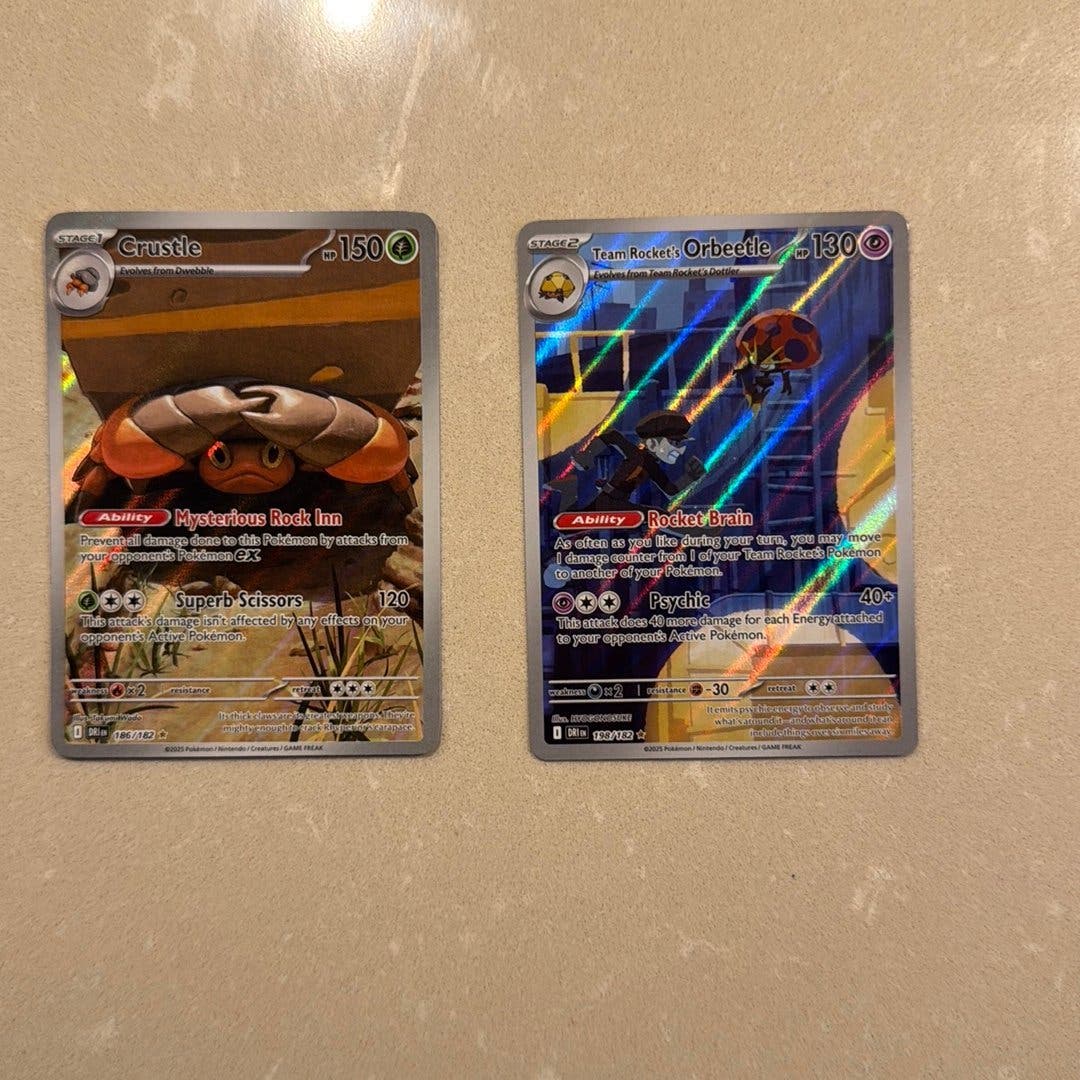 Se produkter som liknar Pokémonkort: Crustle & Team R.. på Tradera ...