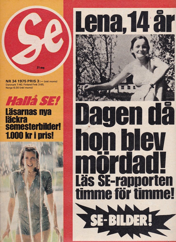 SE 1975-34 Mord Lena Söderberg.Ronnie Peterson... (249201510) | Köp på ...