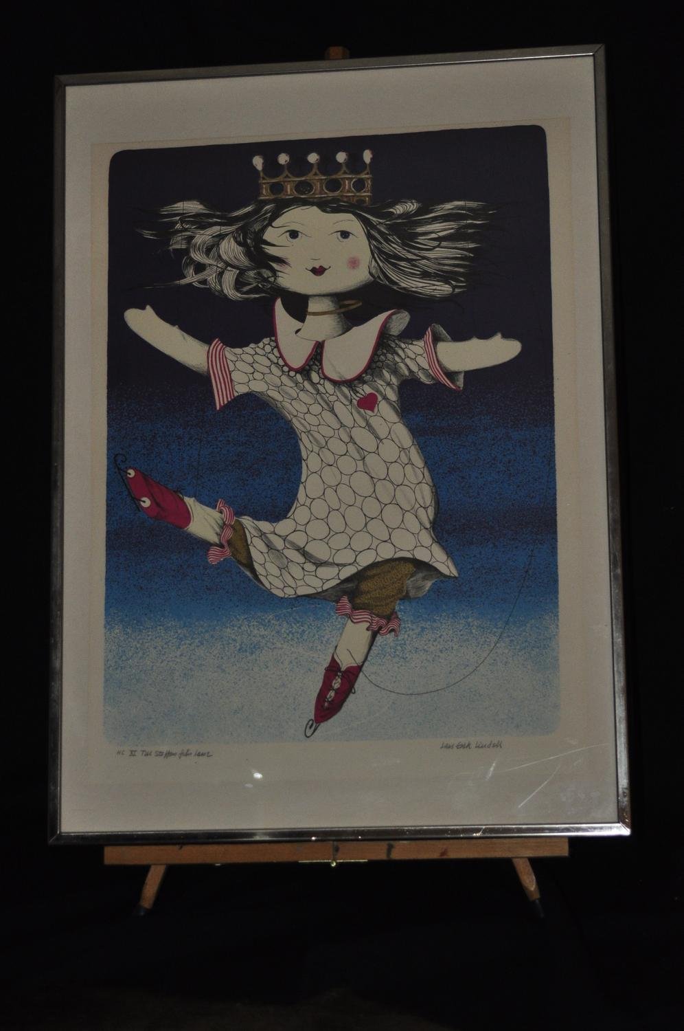 Litografi Lars Erik Lindell signerad | Köp på Tradera (574820151)