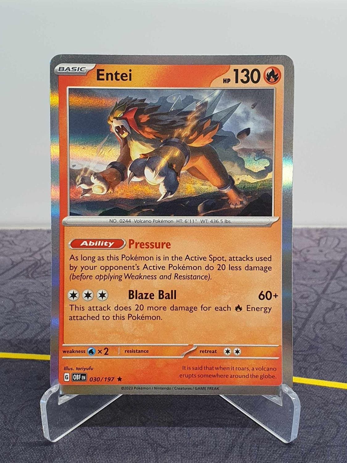 ENTEI 030/197 - Holo Rare - Obsidian Flames - P.. | Köp på Tradera ...