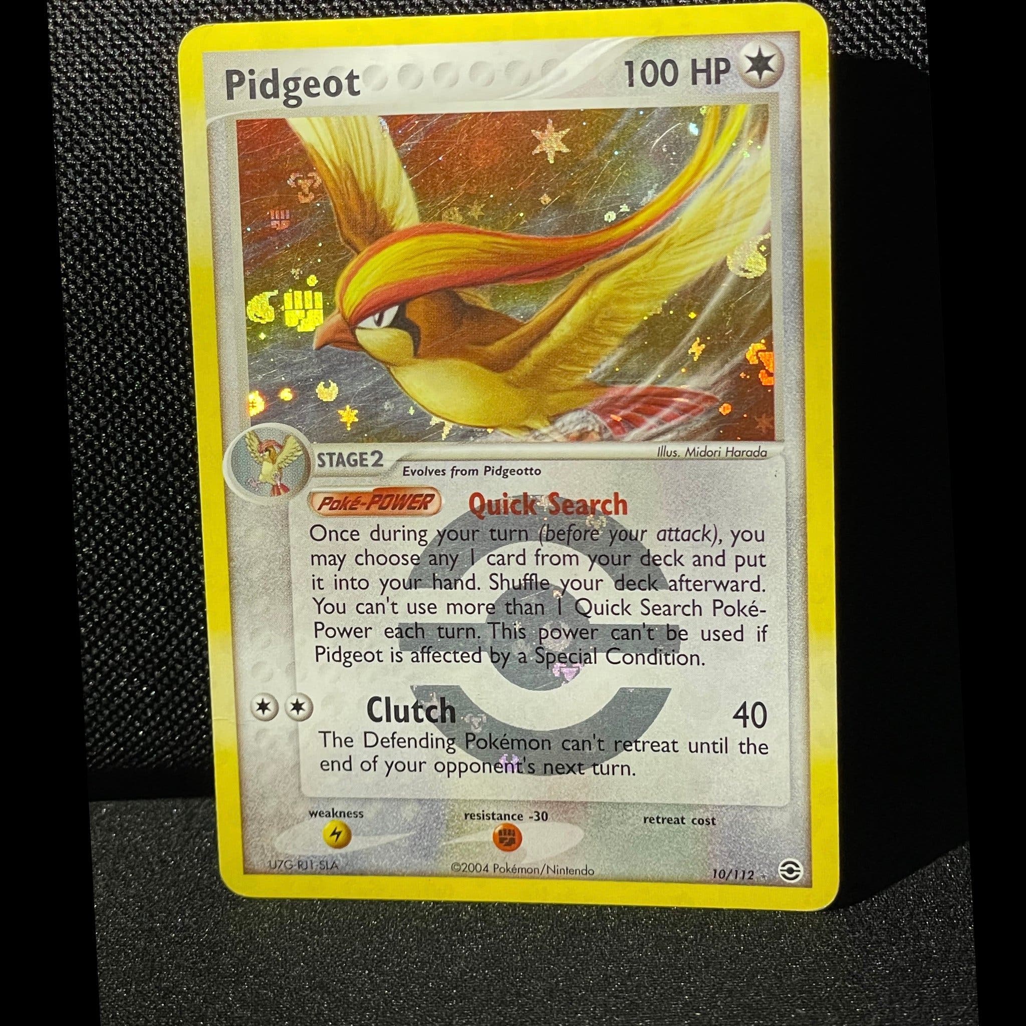Pidgeot holo - fire red and leaf green | Köp på Tradera (735688238)