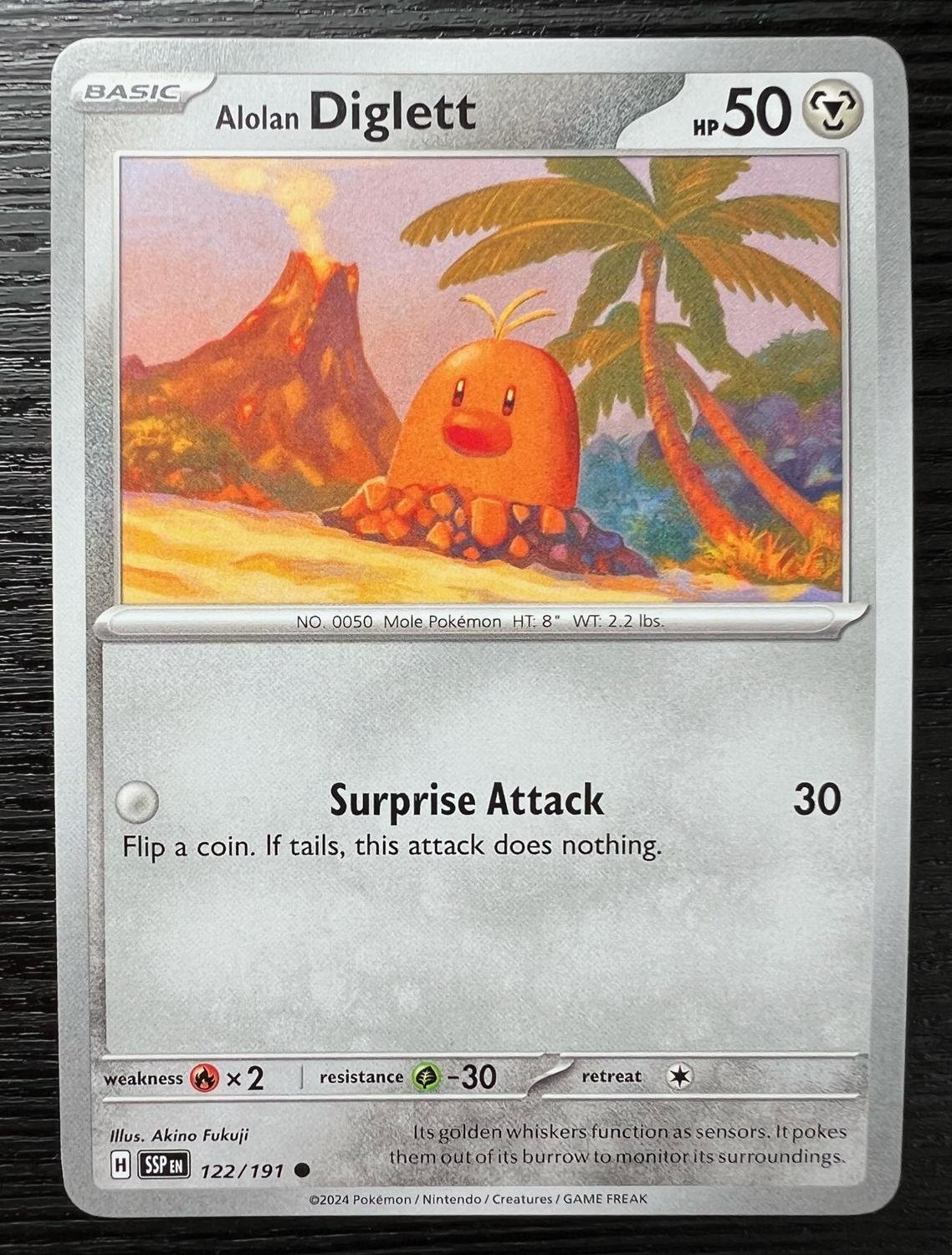 Alolan Diglett 122/191 Pokémonkort - Surging Sp.. | Köp på Tradera ...