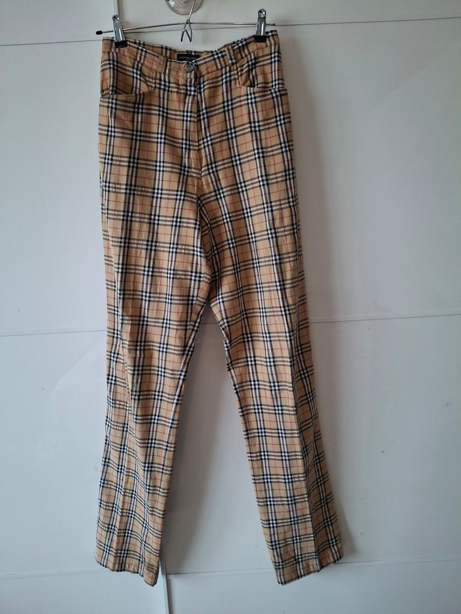 Burberry Golf beiga bruna tartan byxor, storlek.. | Köp på Tradera ...