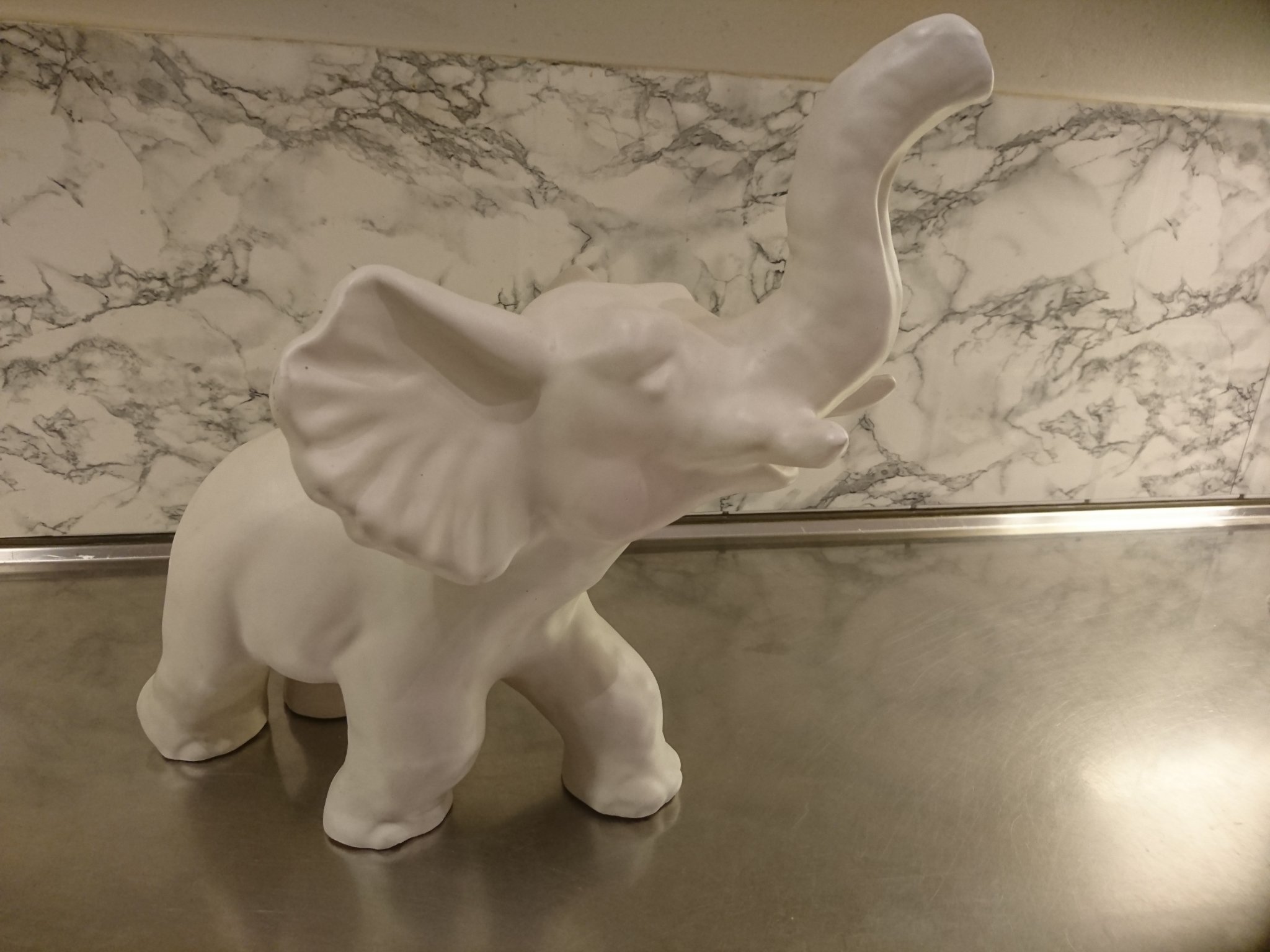 Stor Elefant figurin i keramik från Upsala EKEBY design Vicke ...