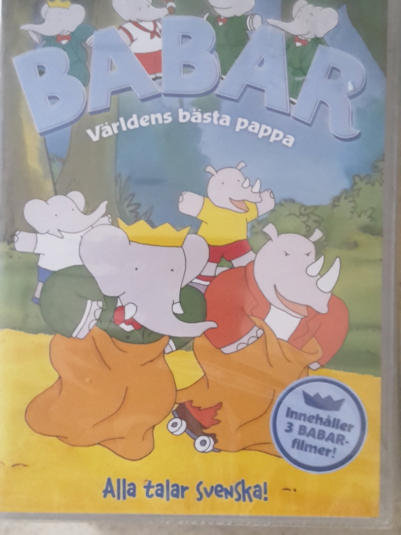 NY inplastad! Babar - Världens bästa pappa SVENSKT tal 3 filmer