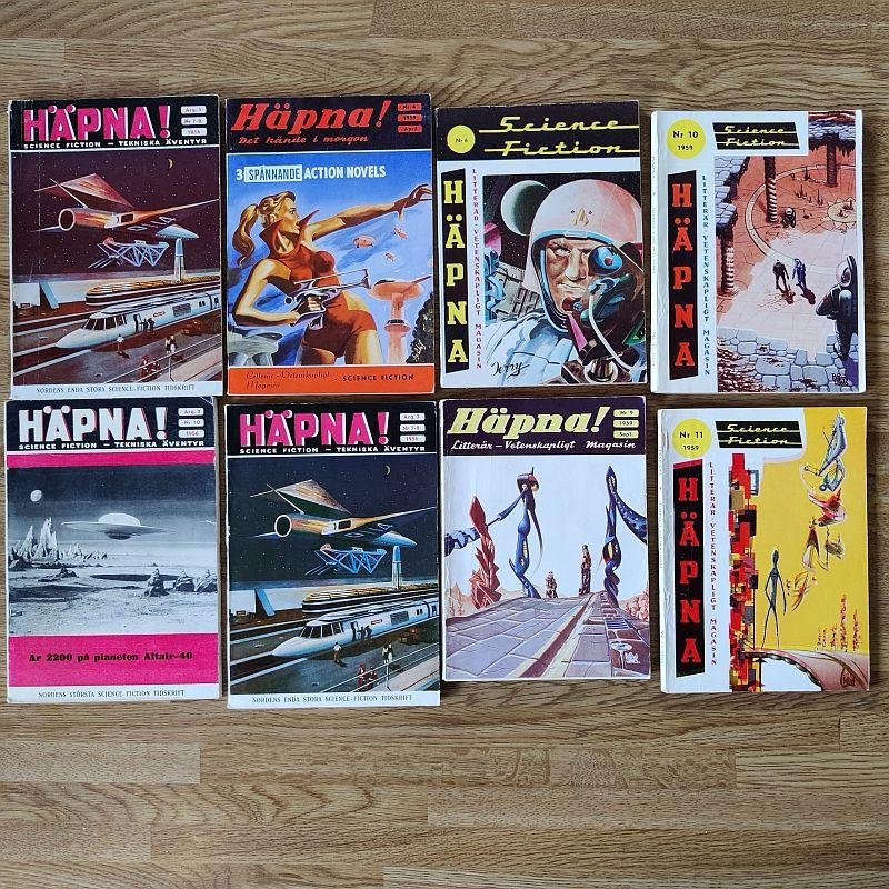 Paket HÄPNA Science Fiction 8 st 1950-talet oli.. | Köp på Tradera ... Paket HÄPNA Science Fiction 8 st 1950-talet oli.. | Köp på Tradera ...