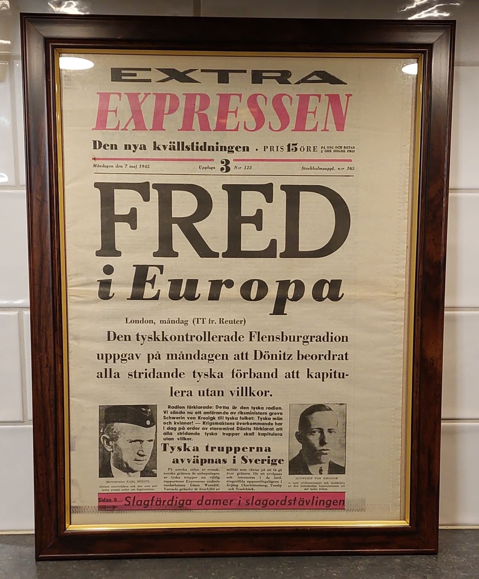 Se produkter som liknar EXPRESSENS LÖPSEDEL 7 MAJ 194.. på Tradera ...