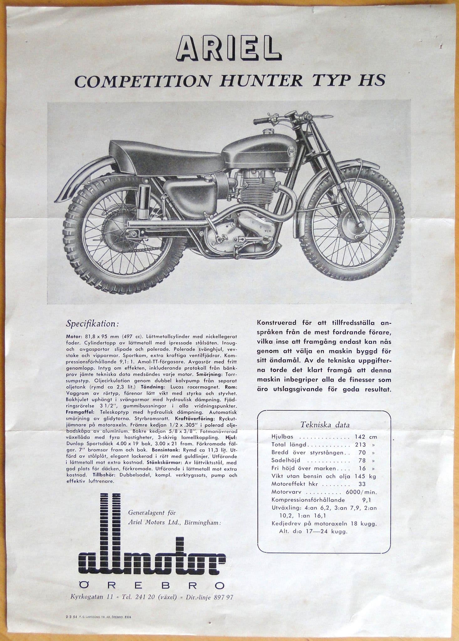 Se produkter som liknar Broschyrblad Ariel Competitio.. på Tradera ...