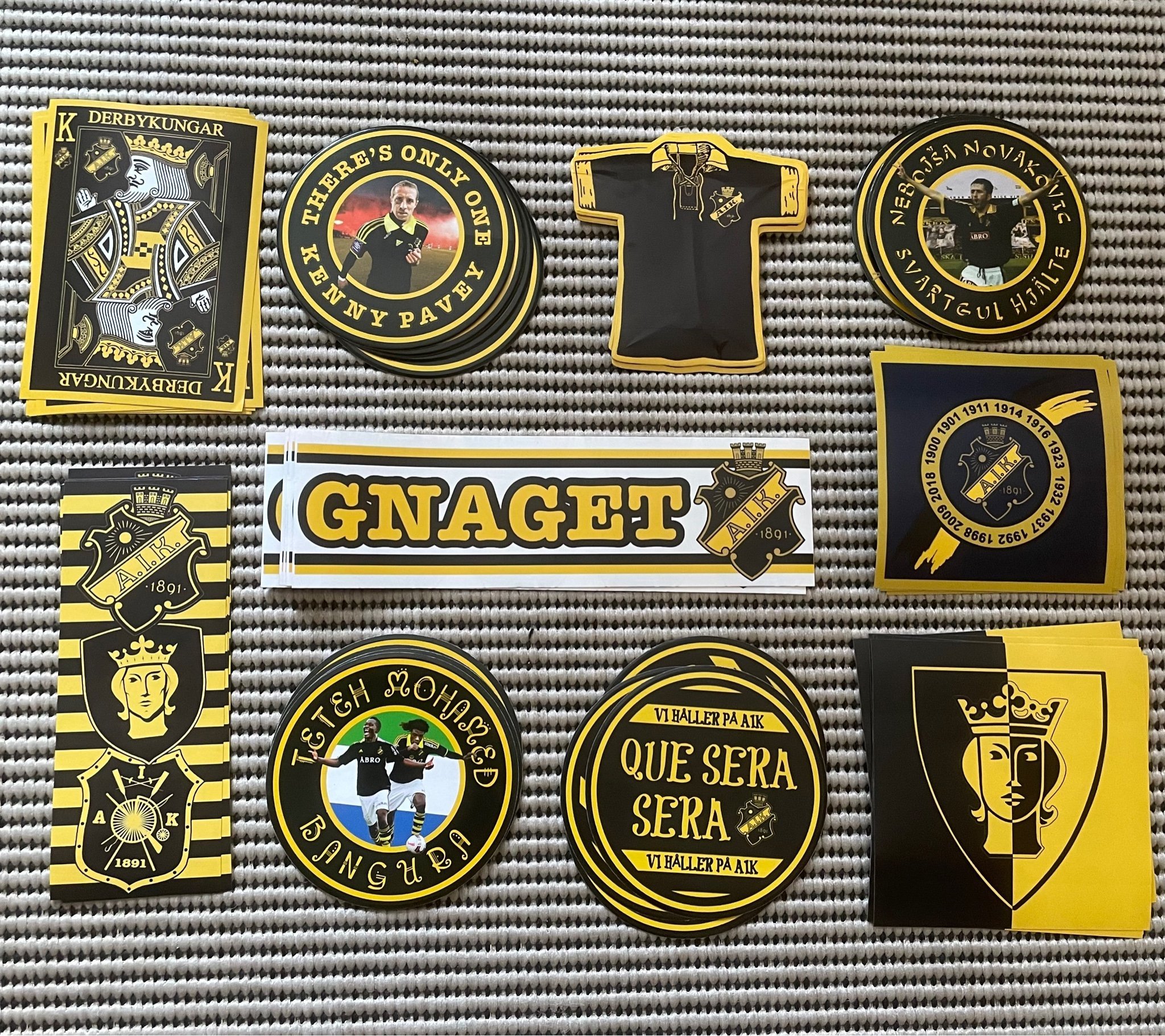 AIK klibbor/ stickers/ klistermärken | Köp på Tradera (606590234)
