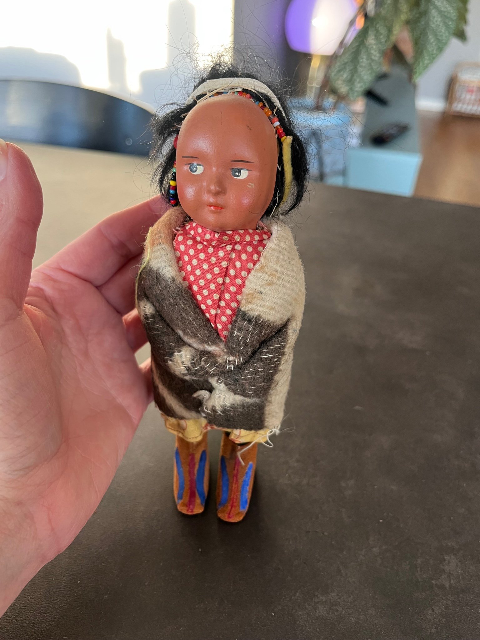 Vintage Skookum docka Native American Indian An.. | Köp på Tradera ...