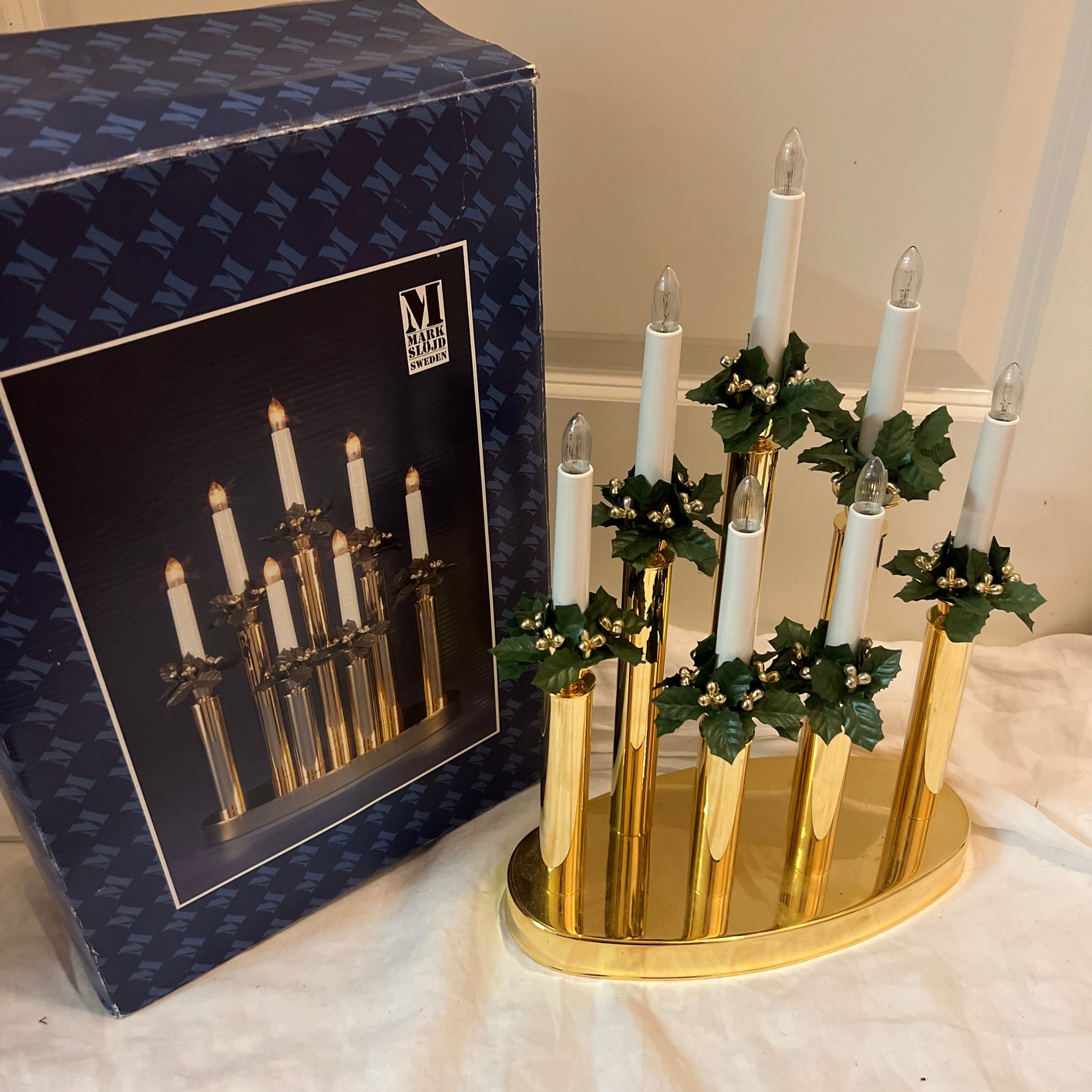 Markslöjd adventsljusstake elljusstake mässing .. | Köp på Tradera (574228108)
