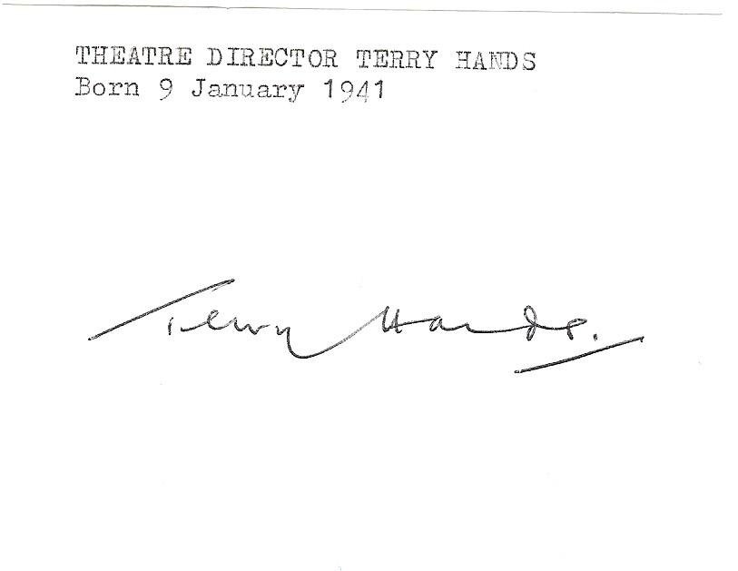 Terry Hands - Regissör | Köp på Tradera (597866186)