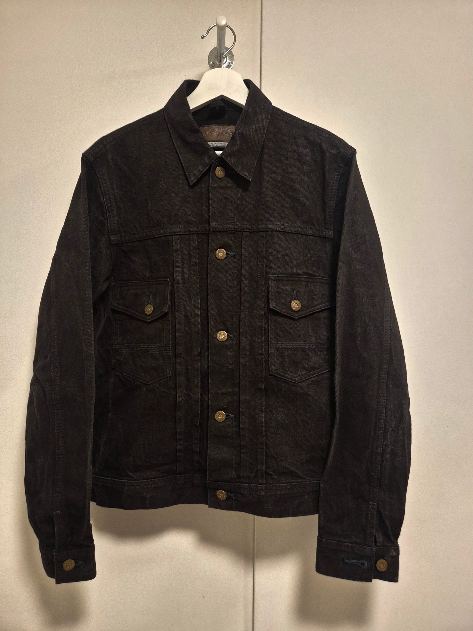 Edwin svart jeans jacka, storlek 32 (S) | Köp på Tradera (708416075)