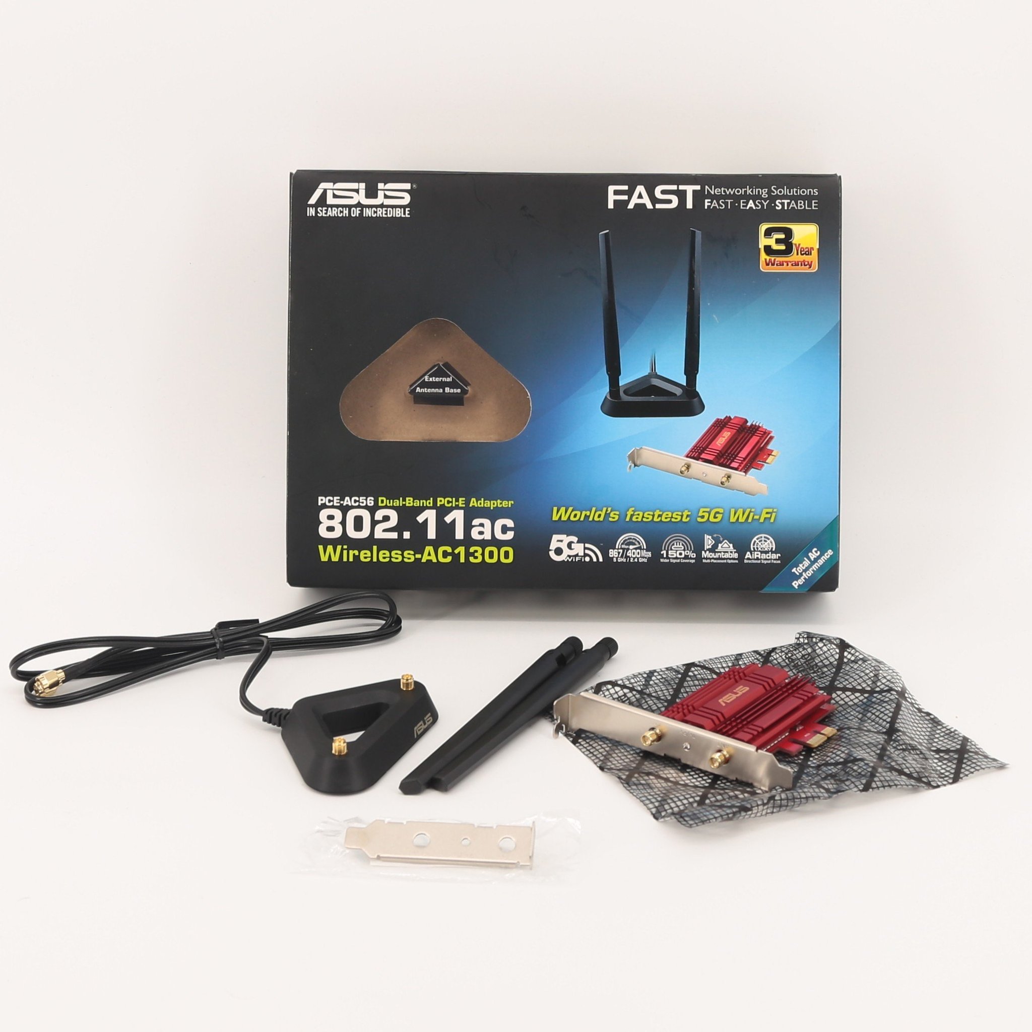 Asus PCE-AC56 WiFi-adapter PCIe (ny) | Köp på Tradera (711181267)