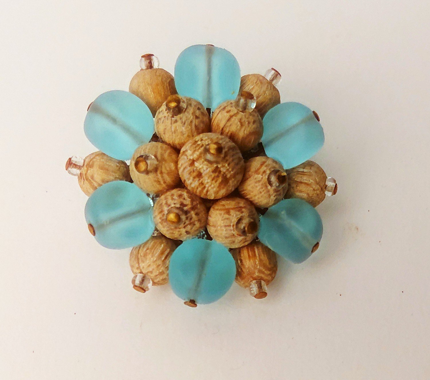 VINTAGE BROSCH 1960-TAL BLÅ GL.. | Köp från Rätt-Antikt på Tradera ...