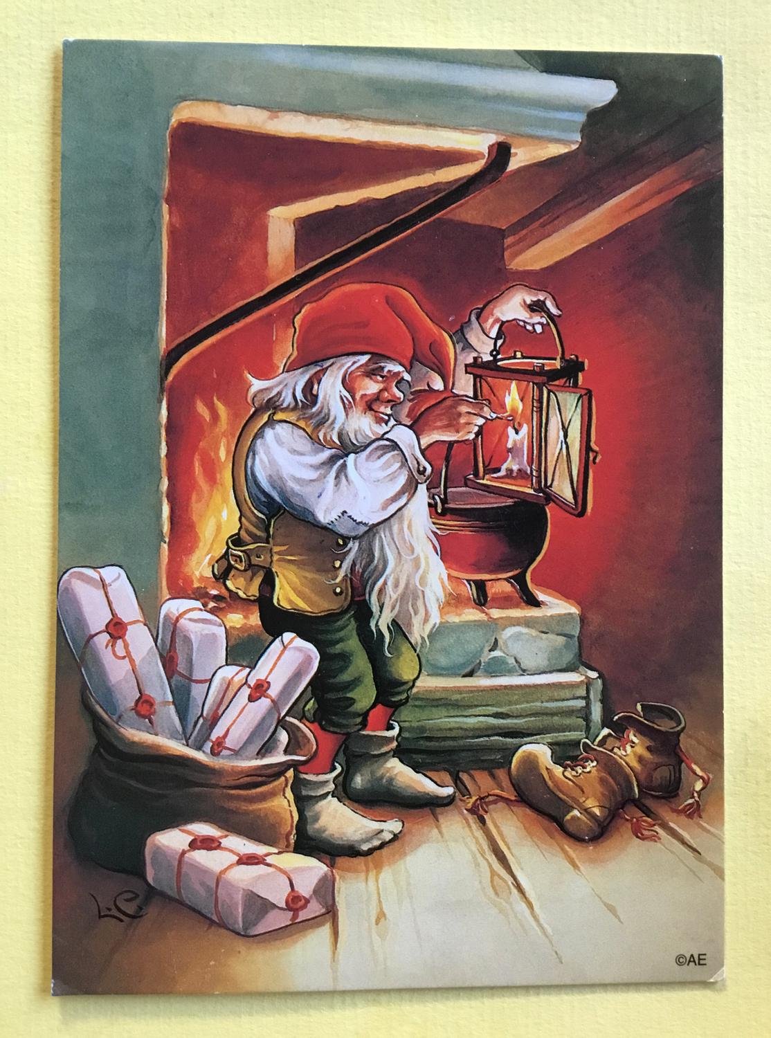 Julkort Tomte LC Lars Carlsson | Köp på Tradera (585975759)