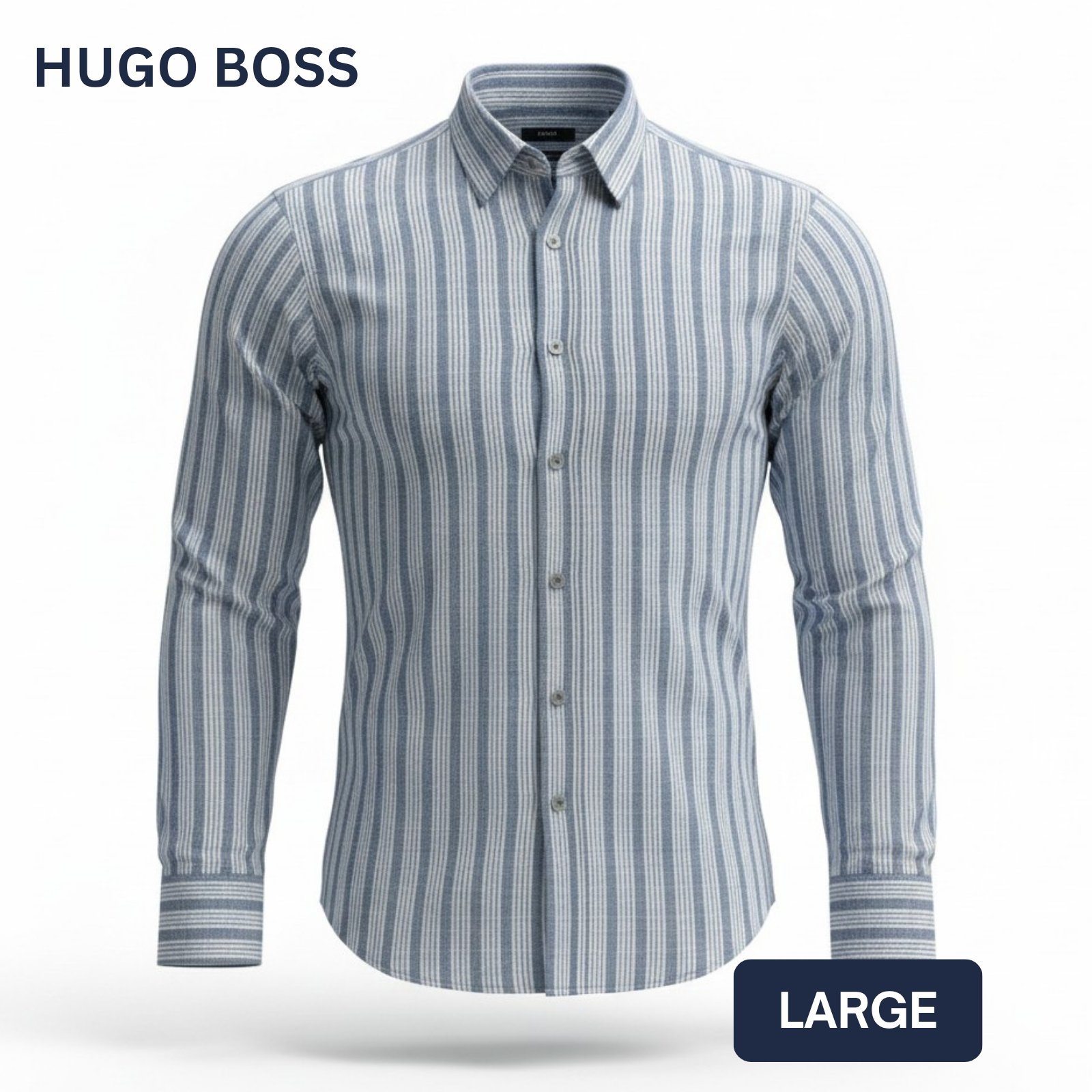 HUGO BOSS herr skjorta stl L (slim fit) blå ran.. | Köp på Tradera ...