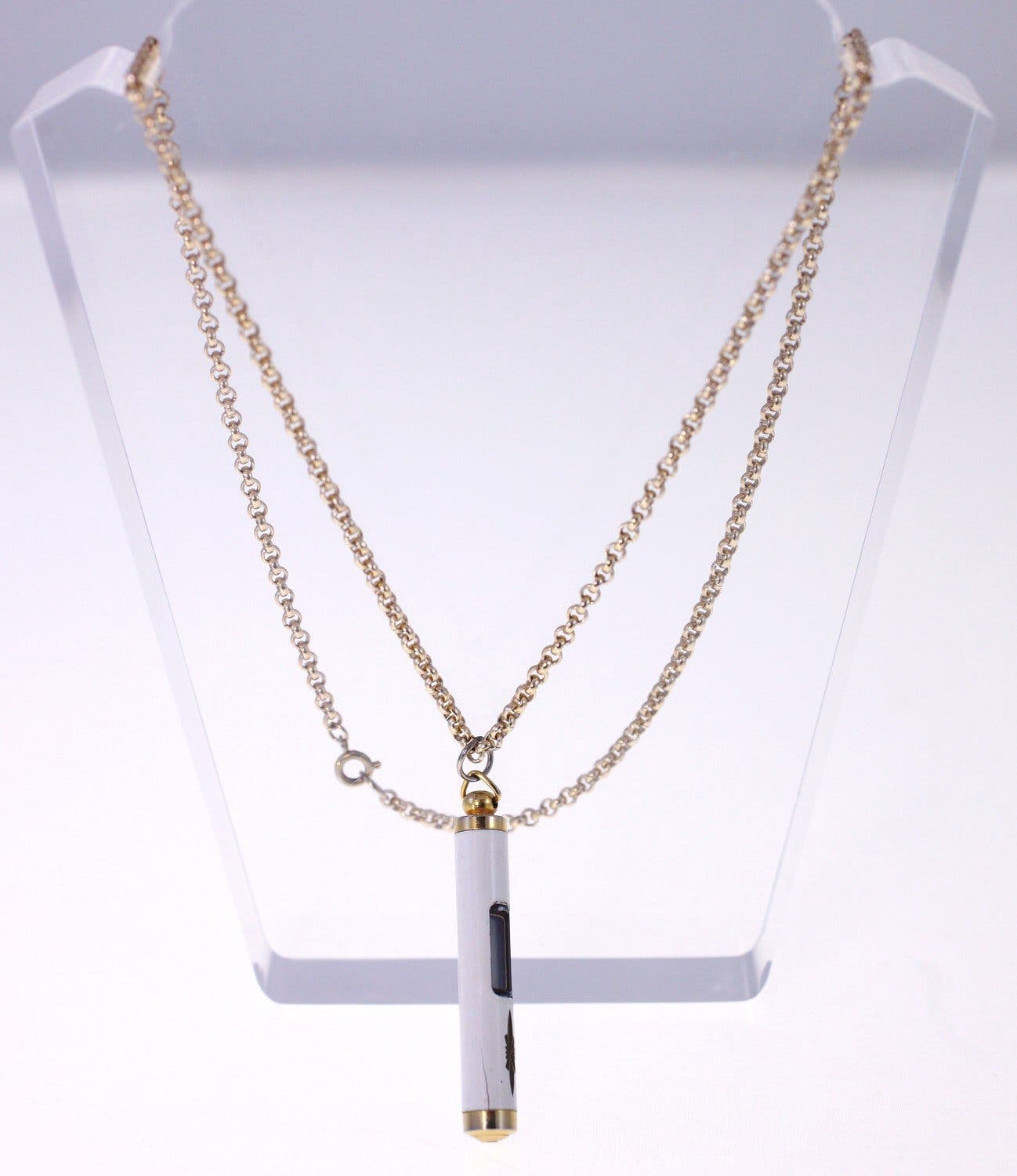Vintage digital clock pendant necklace-circa 19.. | Köp på Tradera ...
