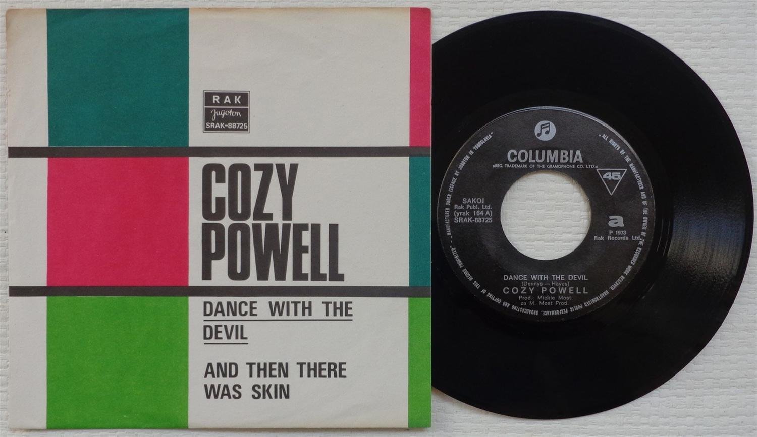 COZY POWELL 'Dance With The Devil' 1973 Yug. 7" | Köp på Tradera ...