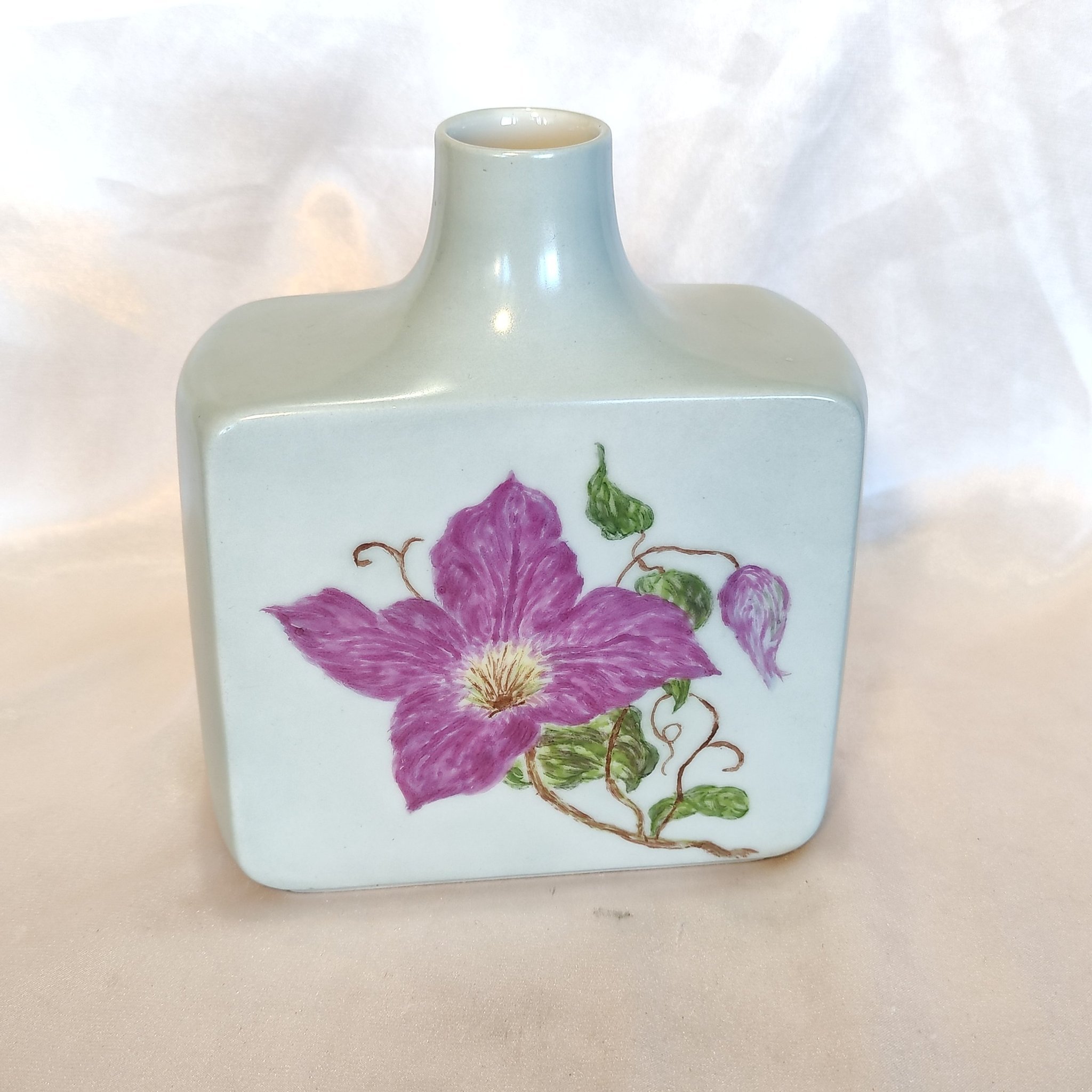 FURSTENBERG WEST GERMANY handmålad porslin vas,.. | Köp på Tradera ...