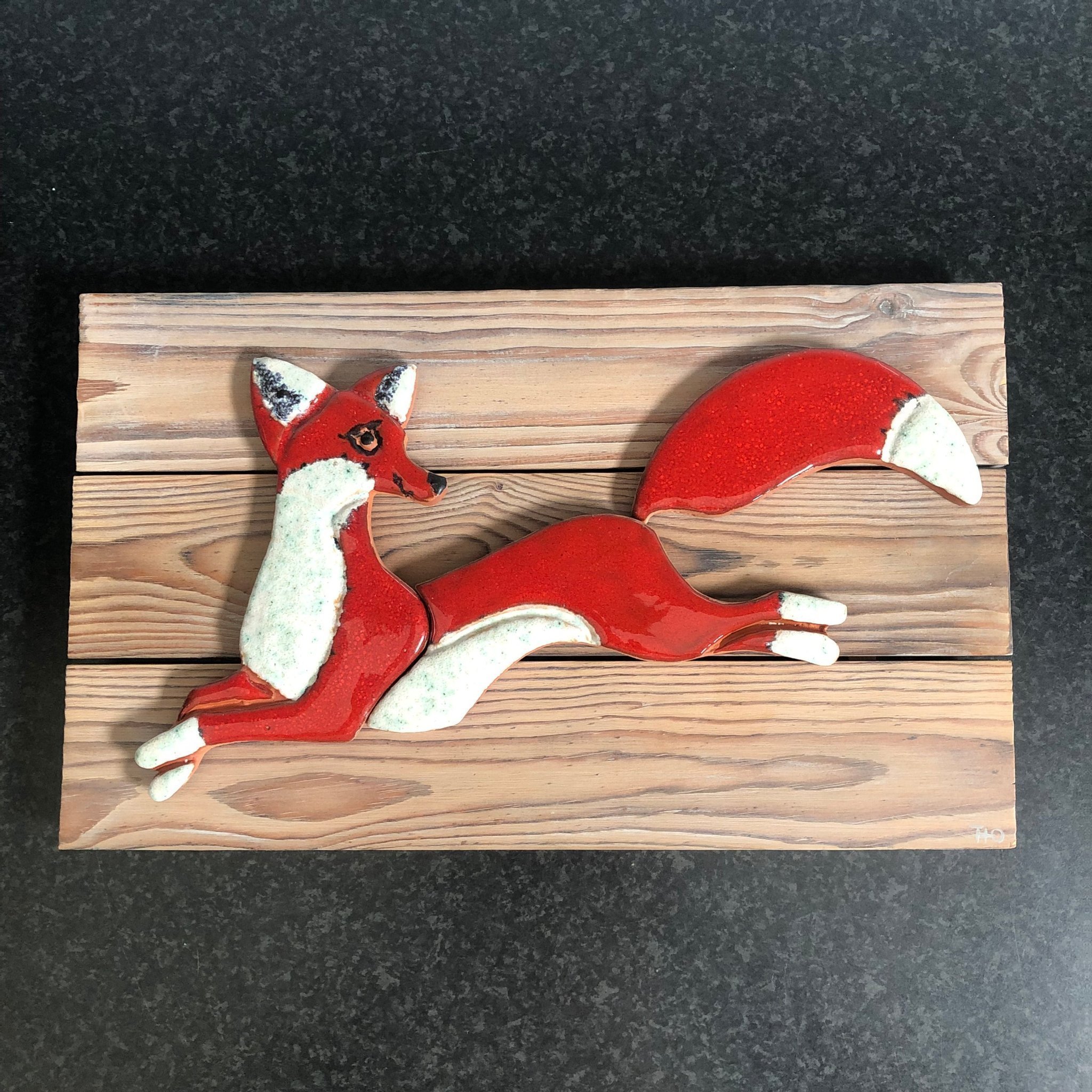 Tavla Räv – Keramik & Trä, Thomas Hellström, Ni.. | Köp på Tradera ...