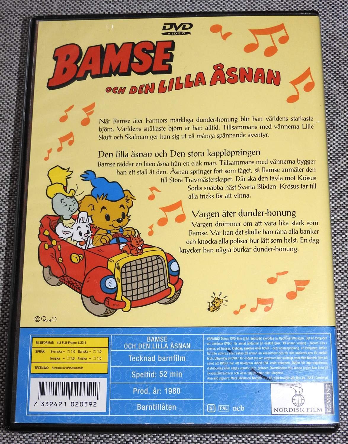 BAMSE och den lilla Åsnan DVD (1980) | Köp på Tradera (408976241)