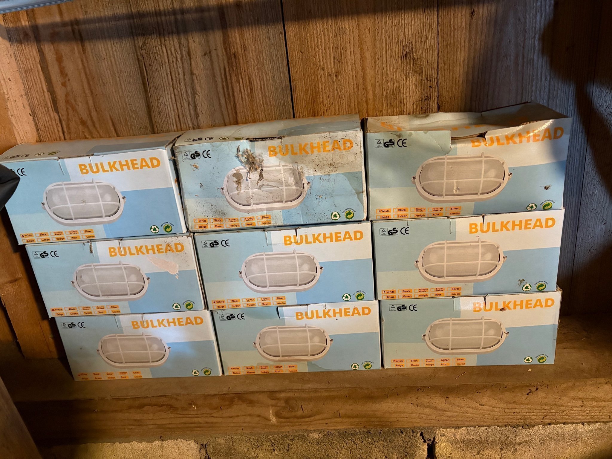 Parti 9 st Bulkhead Lampor - Nya i Kartong | Köp på Tradera (712075280)