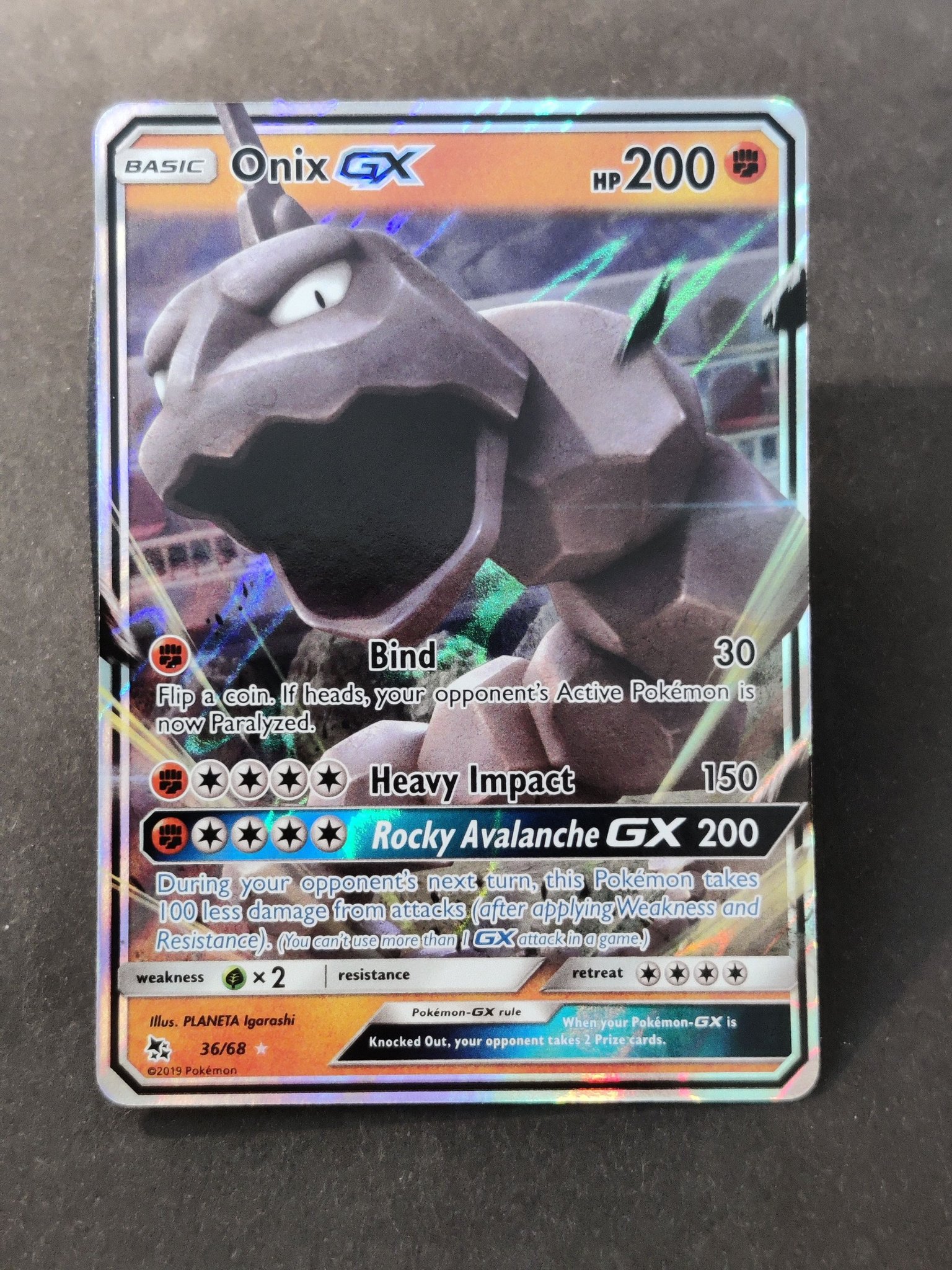 Mint Onix Gx 36 68 Ultra Rare Pokemon Kort 420778346 ᐈ Köp På