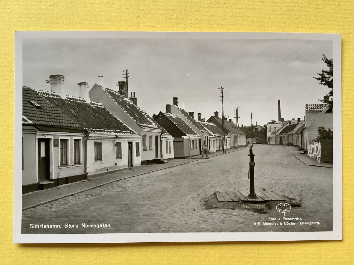 Kort Simrishamn Stora Norregatan gamla formatet.. | Köp på Tradera ...