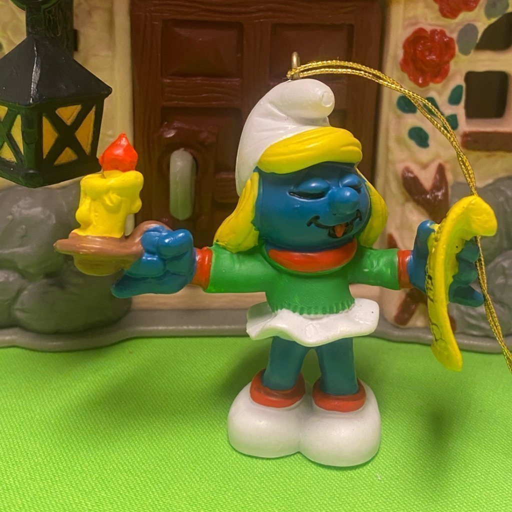 Sällsynt Julsmurfan med ljus och sånghäfte..kan.. | Köp på Tradera ...