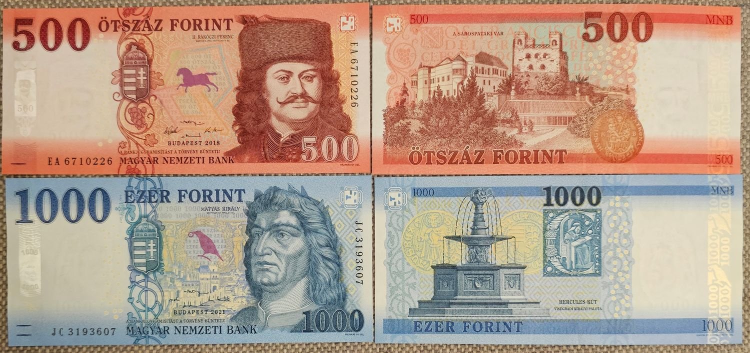 Lot sedlar Ungern 500 + 1000.. | Köp från MynthandelSBN på Tradera ...