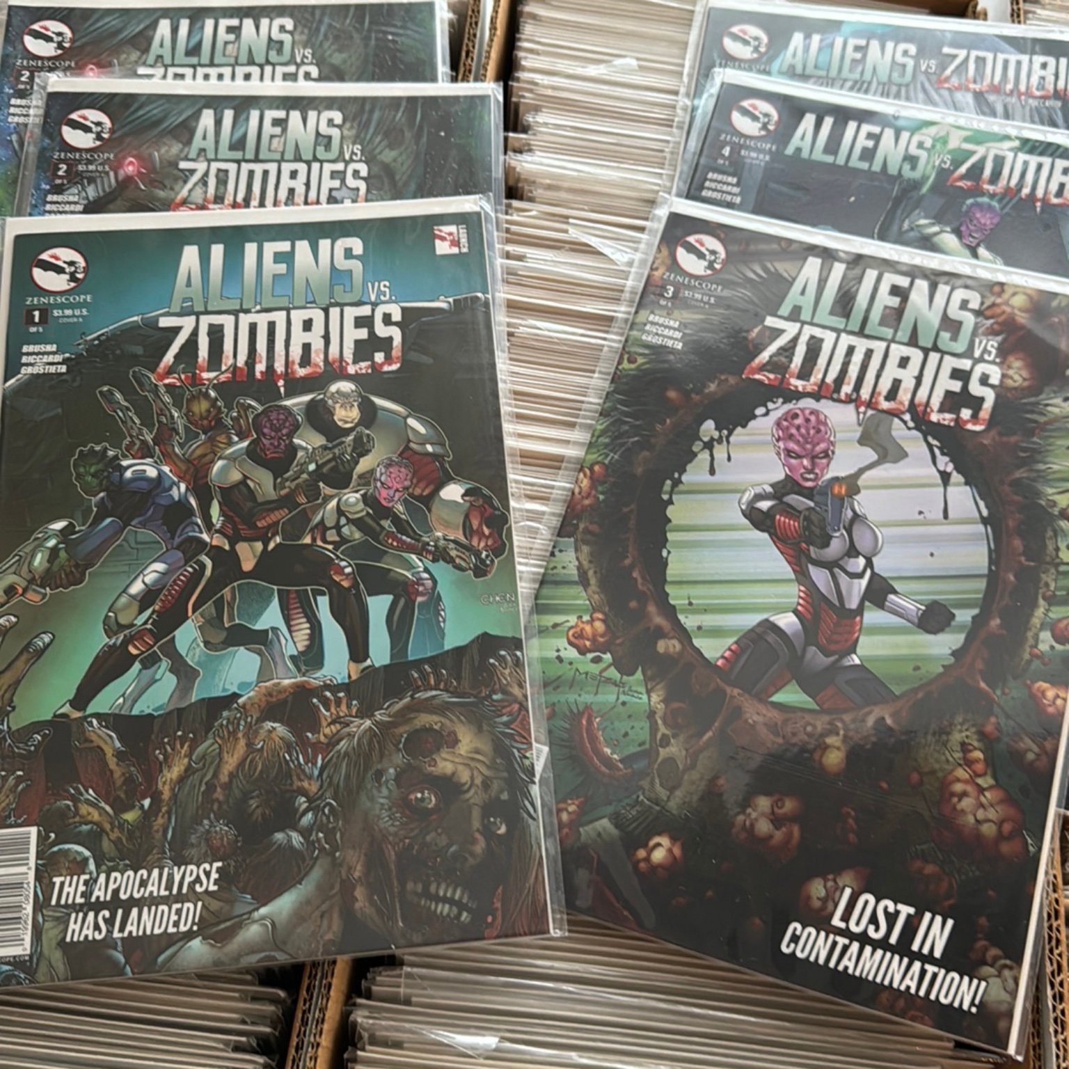 Alien vs zombies 1 - 5 Zenescope | Köp på Tradera (631887598)