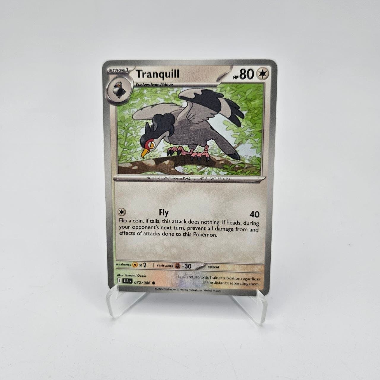 Tranquill 072/086 Black Bolt BLK, Pokémon TCG 2.. | Köp på Tradera ...