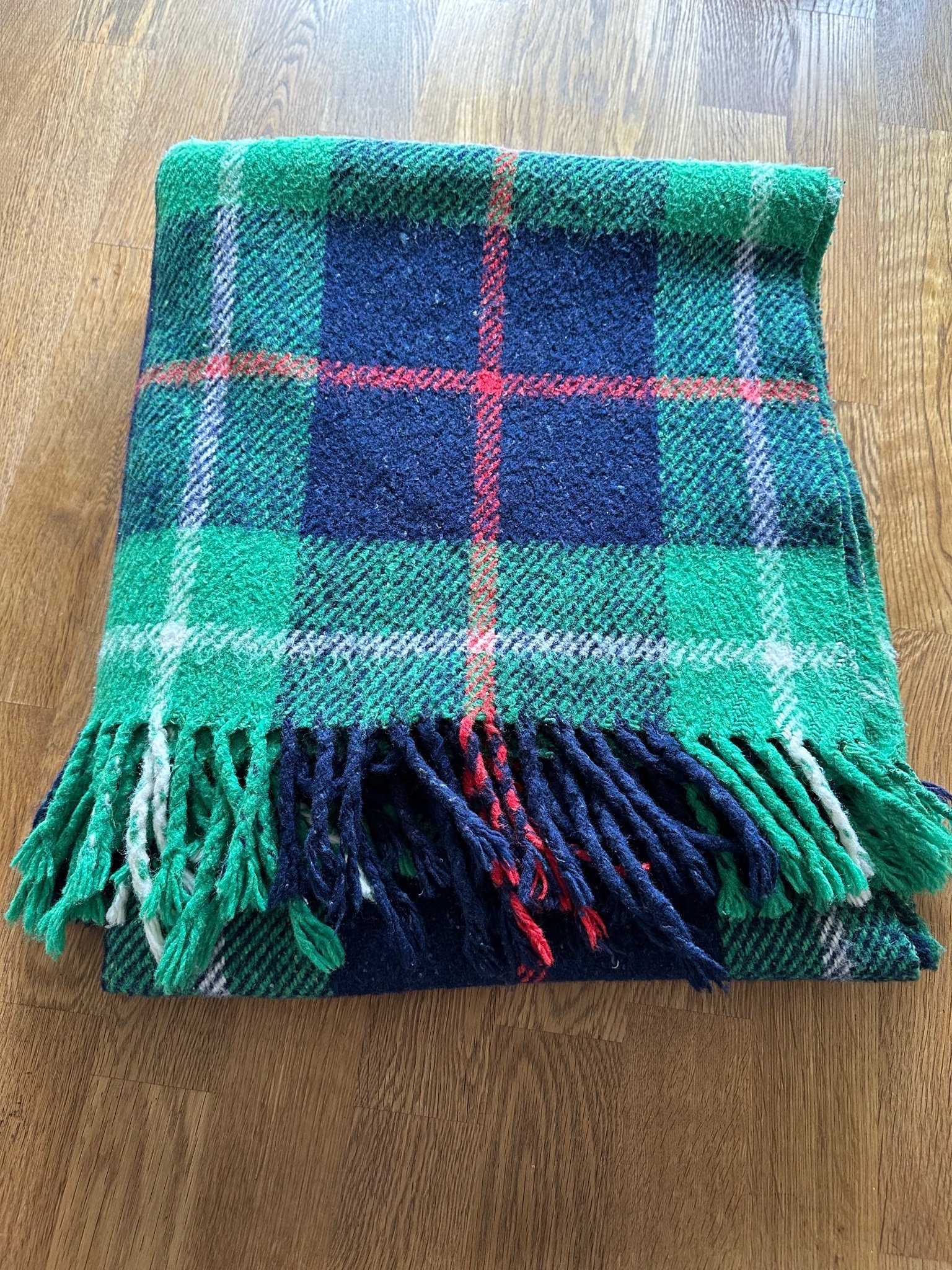 Vintage- Gammal- Pläd - Filt - Rutig - Bilfilt | Köp på Tradera (592833132)