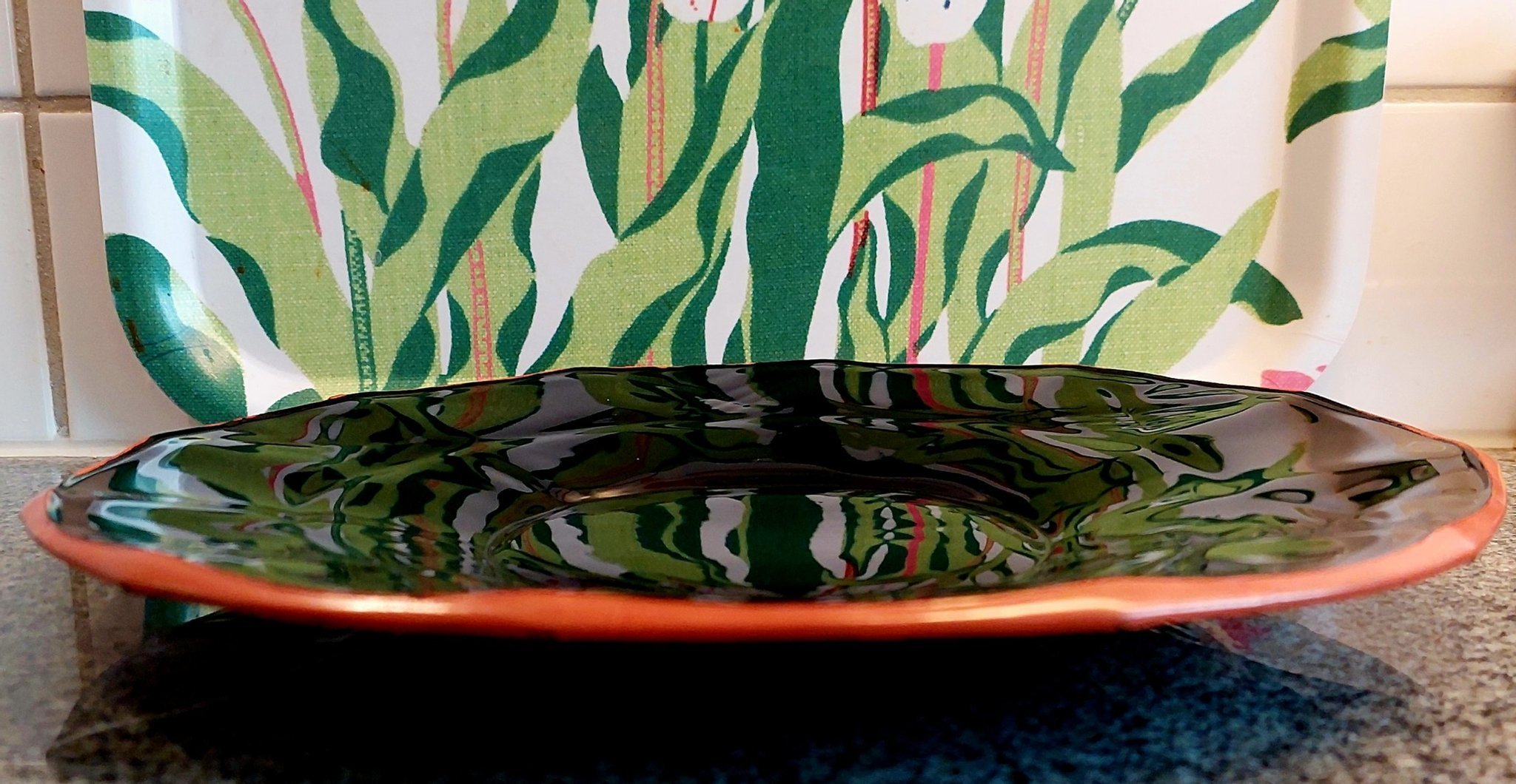 Åfors glasbruk Art Deco Svart frukt/glas-fat or.. | Köp på Tradera ...