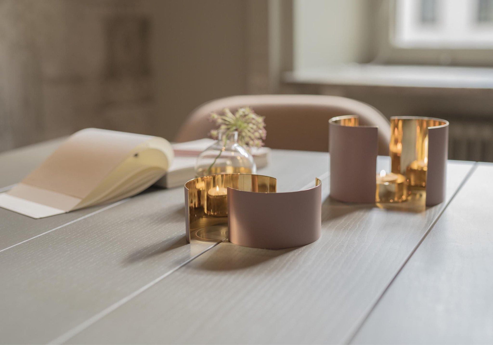 Skultuna Infinity Ljuslykta Small Dusty Pink | Köp på Tradera (573565857)