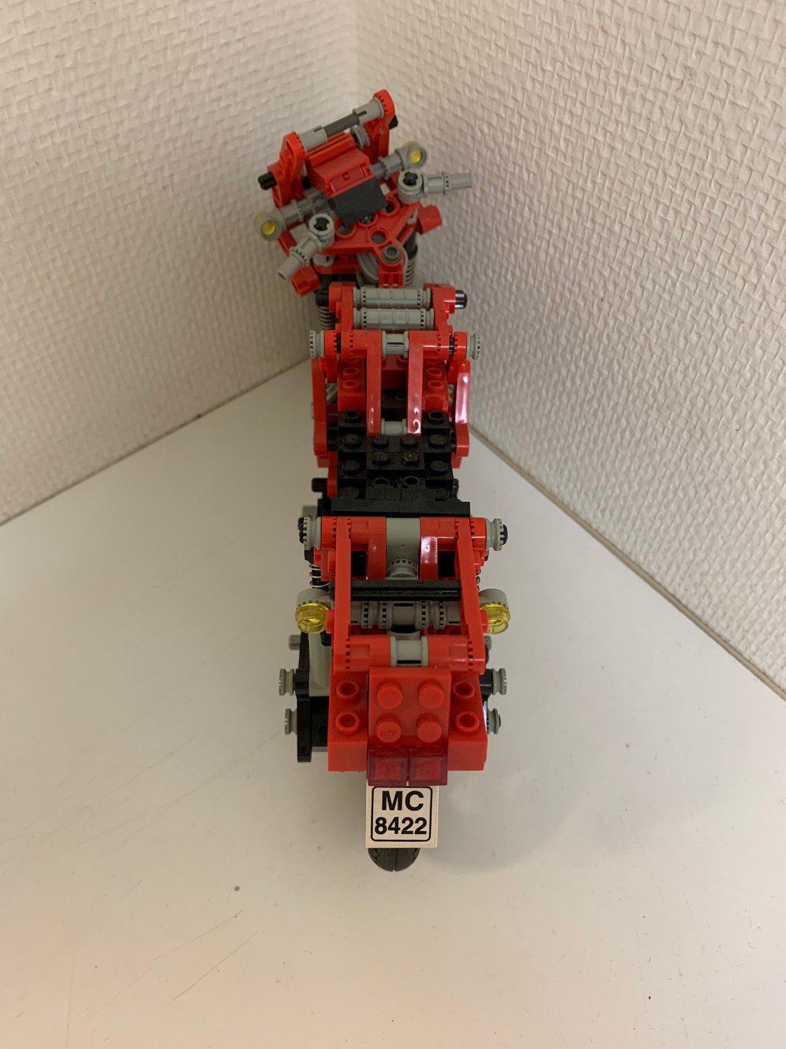 Lego Motorcykel färdigbyggd, 1980-tal, röd/svart | Köp på Tradera ...