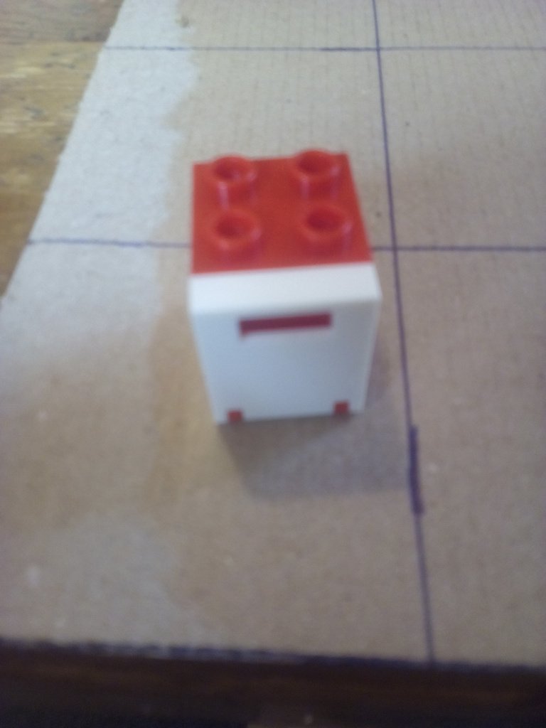 lego ny låda box postlåda 4261628 2x2x2 röd | Köp på Tradera (483130229)