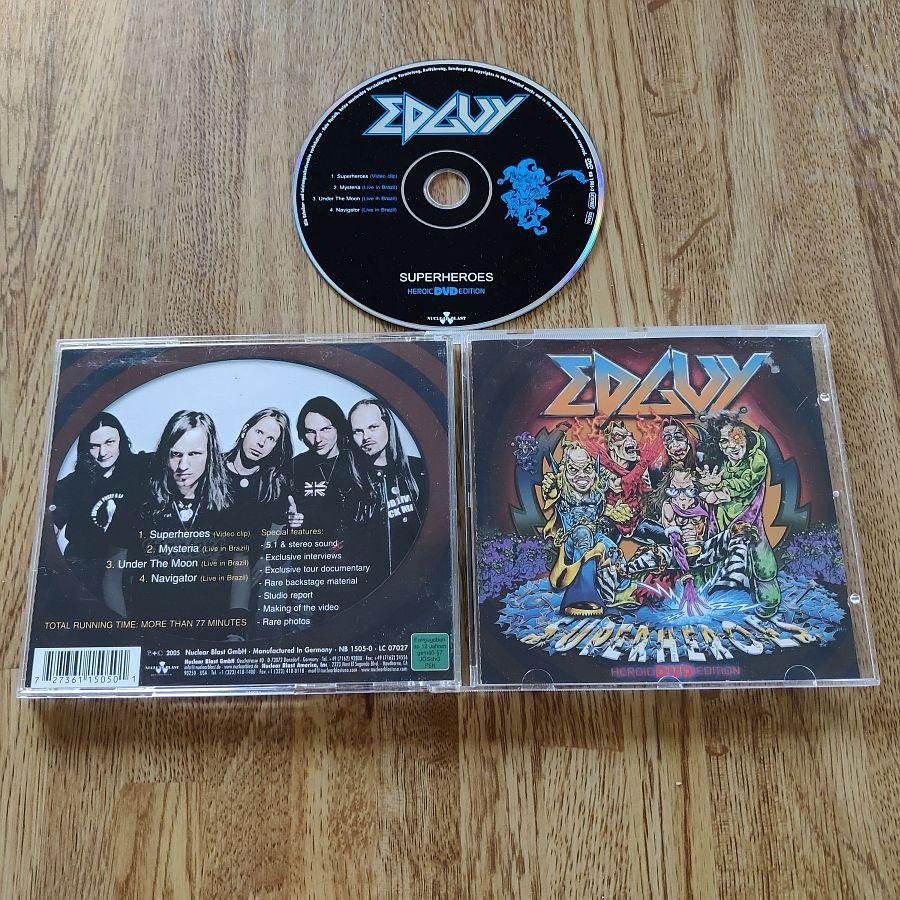 EDGUY - SUPERHEROES (CD/DVD) GERMANY 2005 singe.. | Köp på Tradera ...