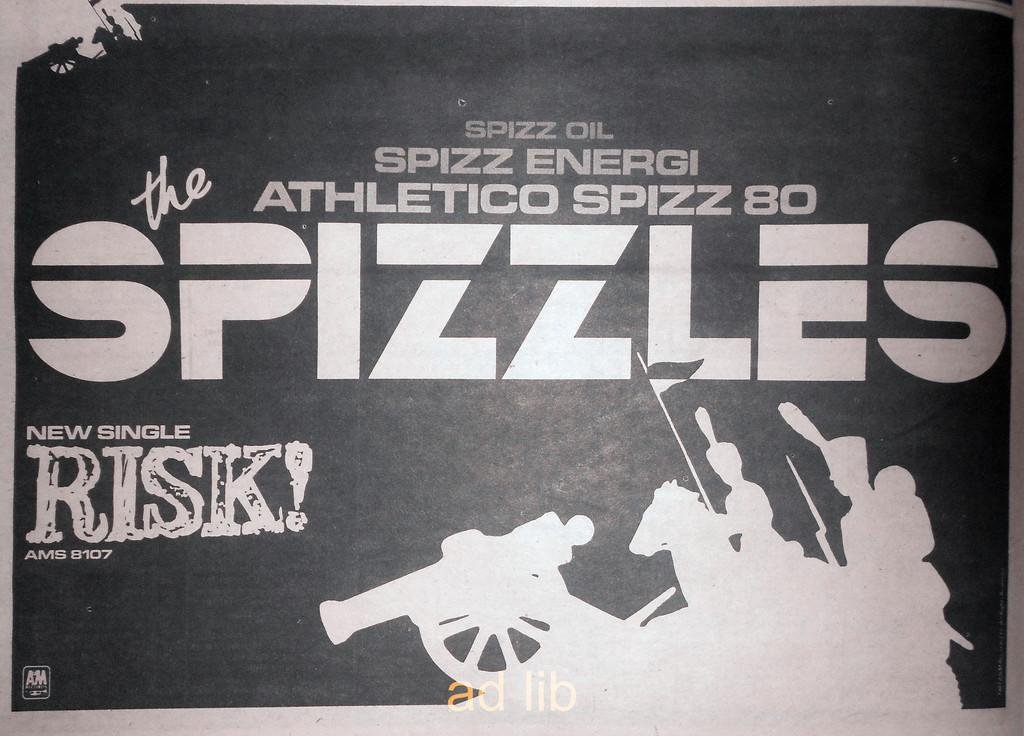 THE SPIZZLES - RISK, TIDNINGSANNONS 1981 | Köp på Tradera (648195874)