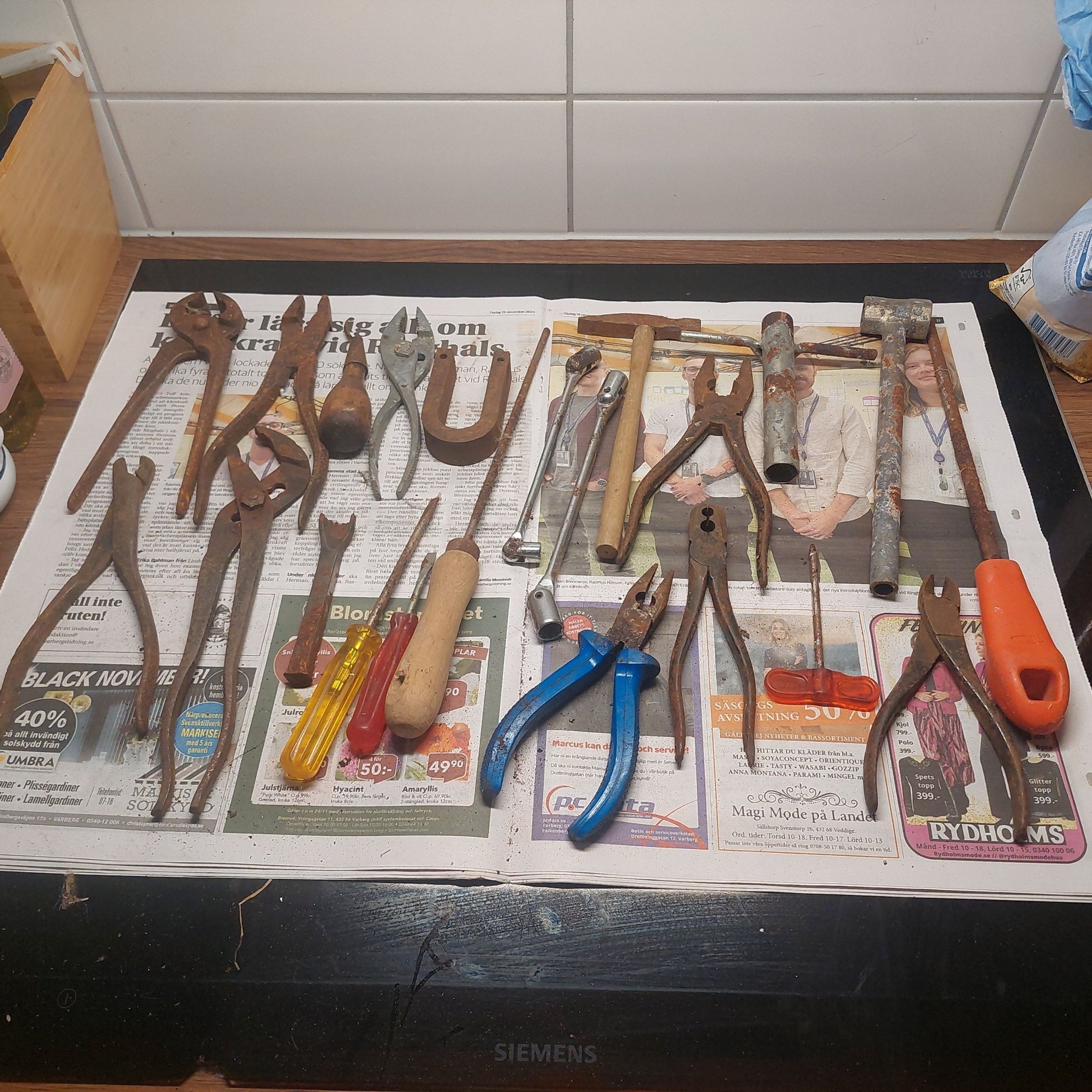 Gamla verktyg rostiga 22 delar | Köp på Tradera (663887169)