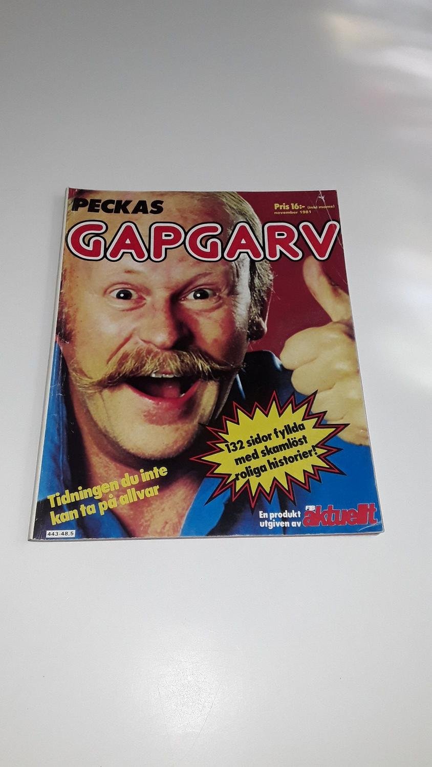 Peckas gapgarv november 1981 | Köp på Tradera (542352152)