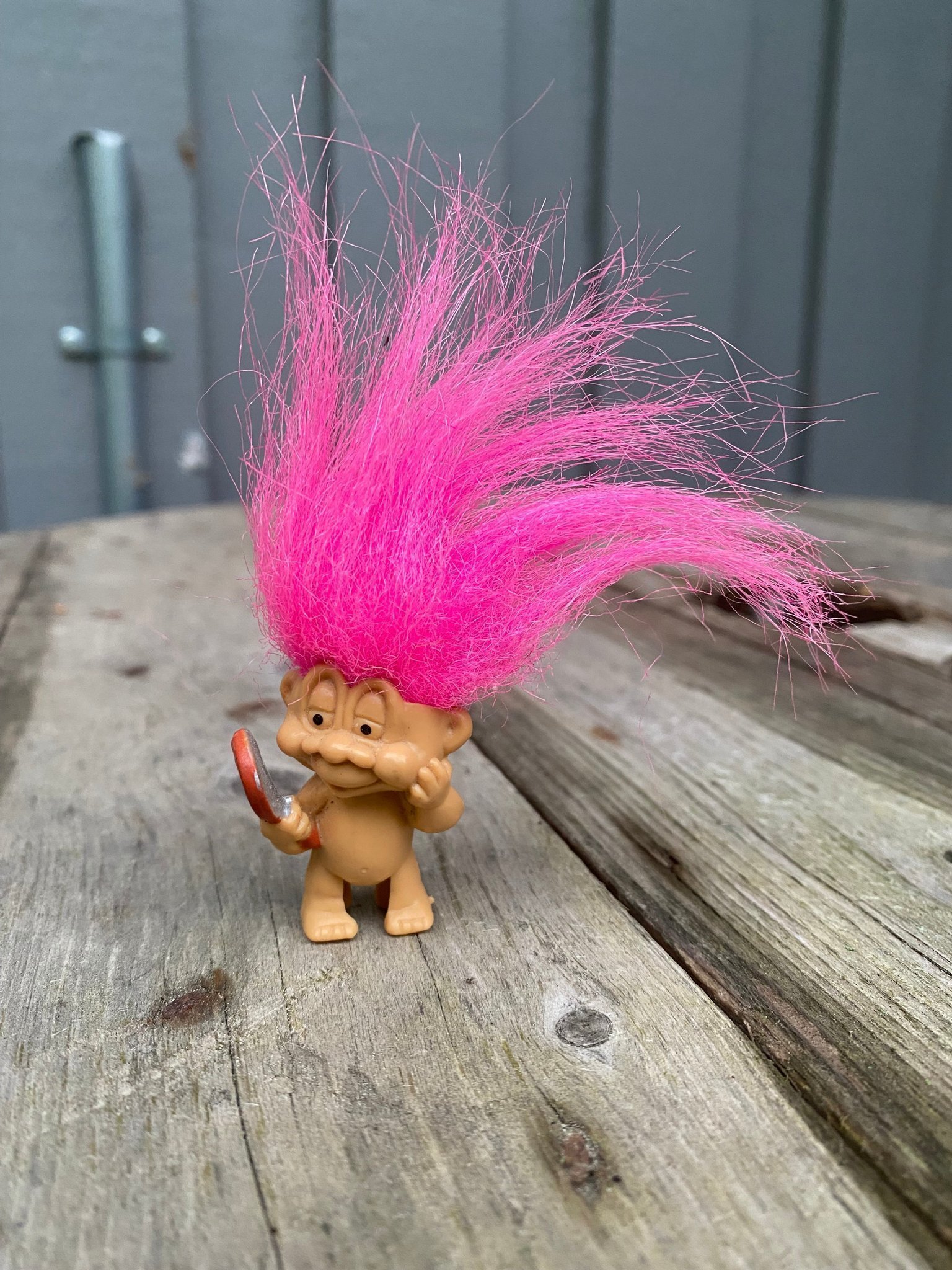 Retro Penntroll Med Spegel, Lyckotroll, Samlart.. | Köp på Tradera ...