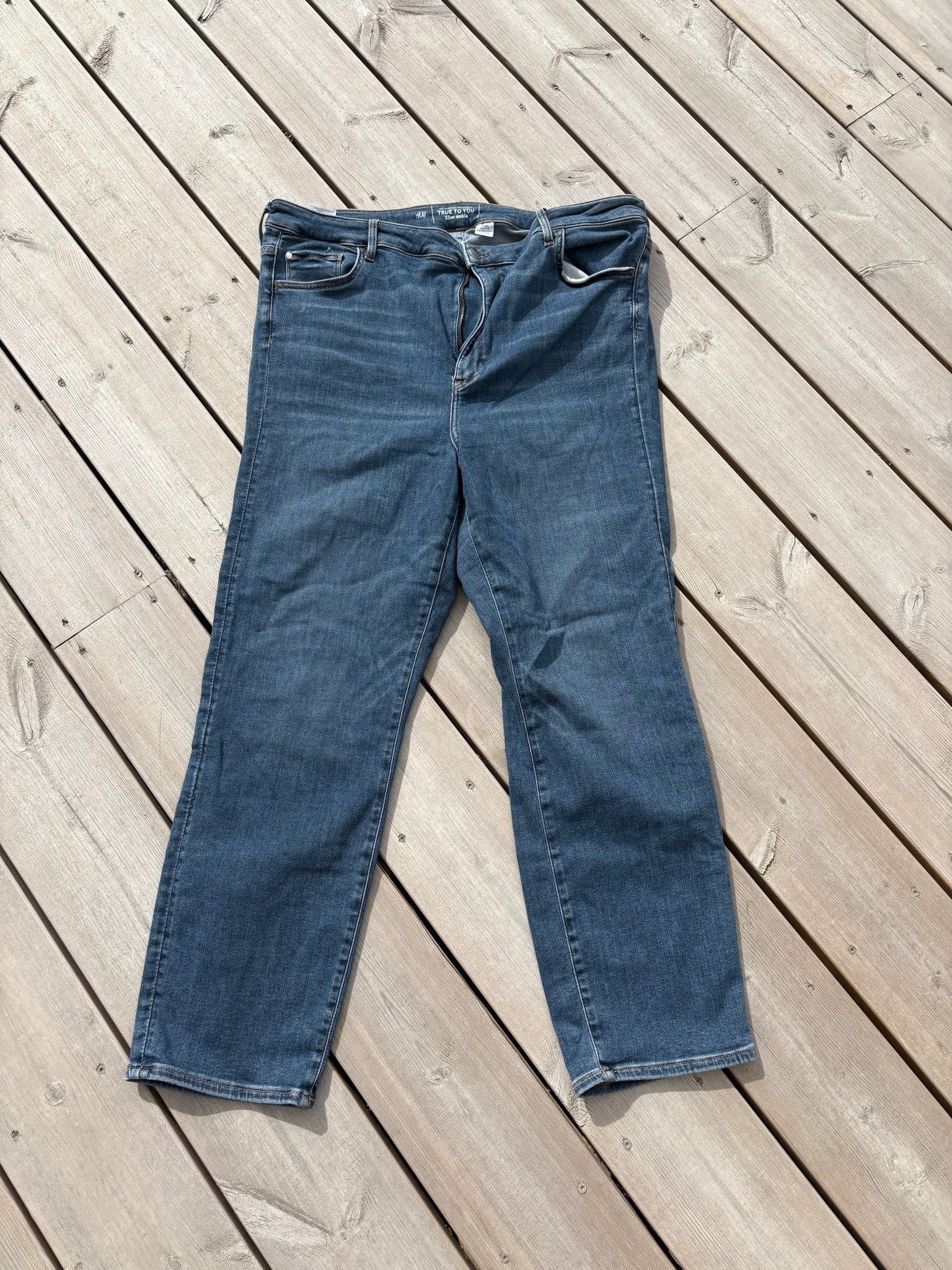 H&M blå jeans, storlek 3XL | Köp på Tradera (734285393)