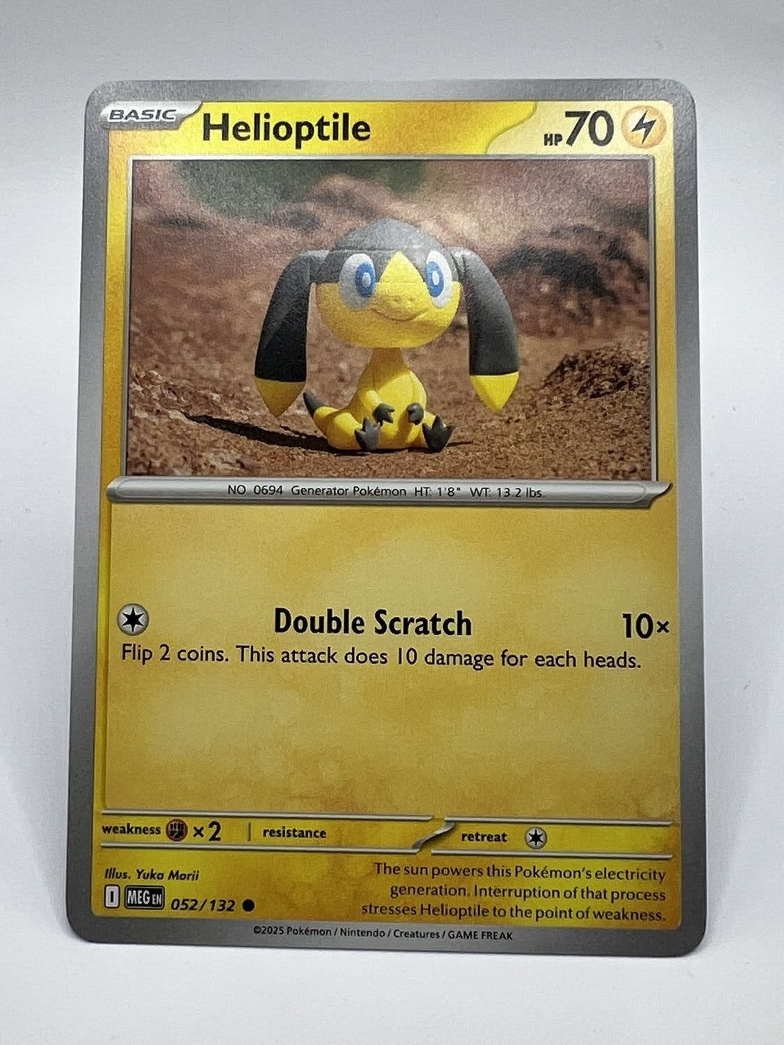 Helioptile - 052/132 - Mega Evolution | Köp på Tradera (699124517)